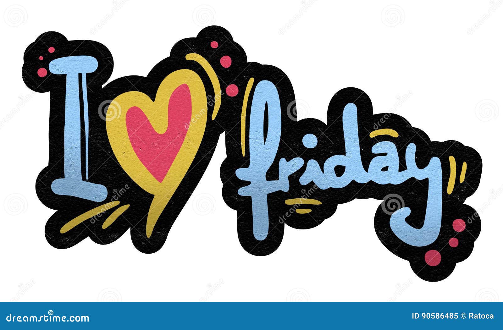 Love Friday symbol stock illustration. Illustration of friday - 90586485