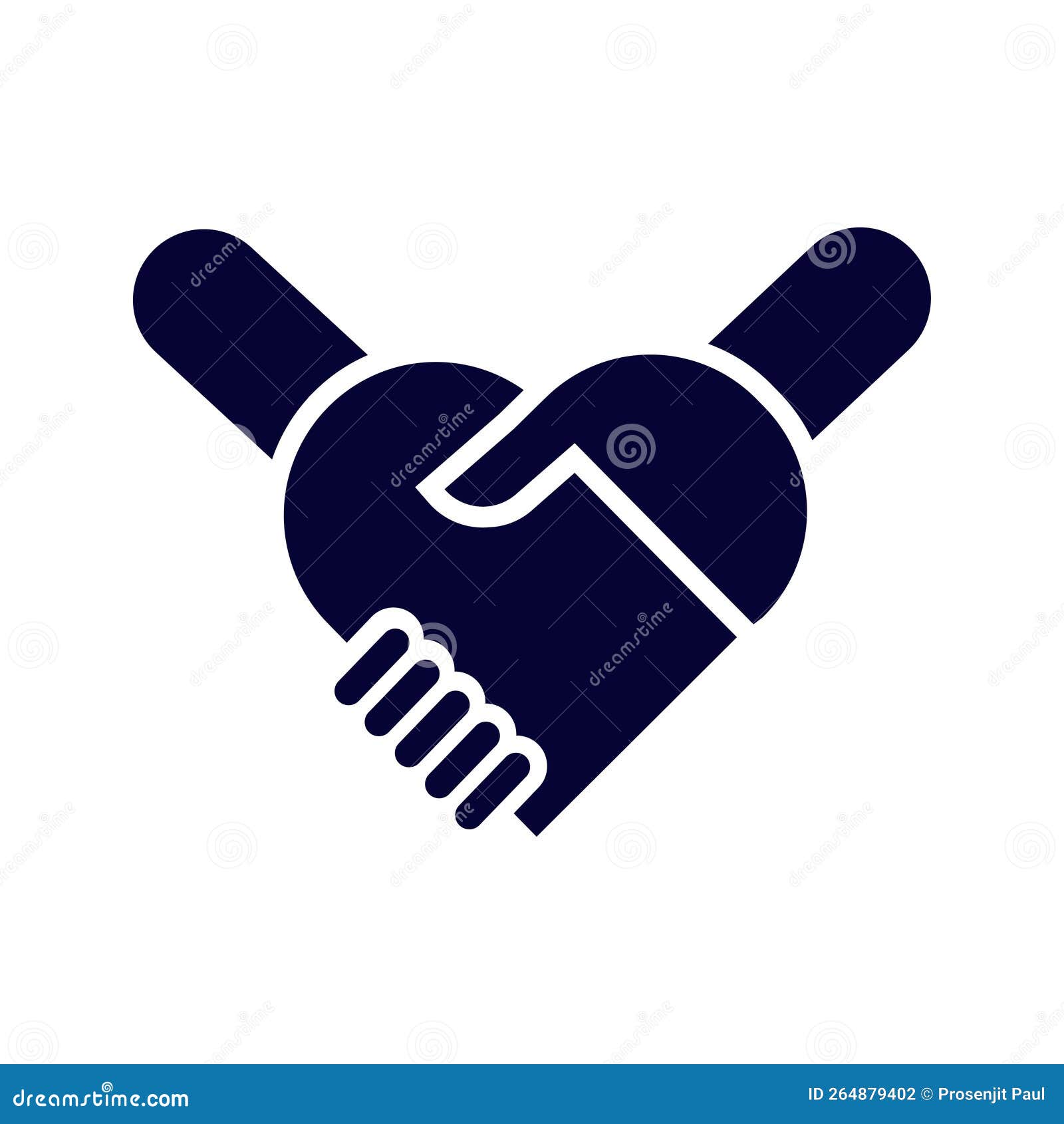 Love and Friendship Handshake Icon Stock Vector - Illustration of ...
