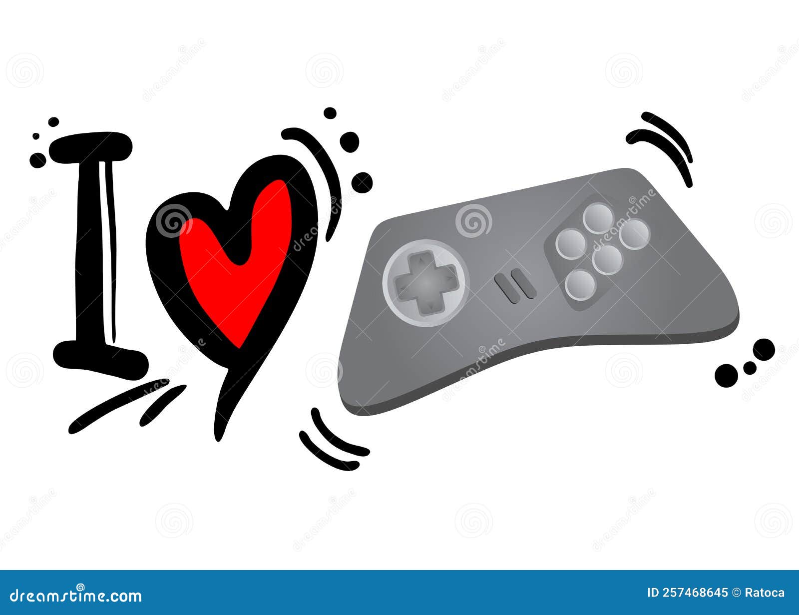 Love games stock vector. Illustration of gadget, device - 257468645