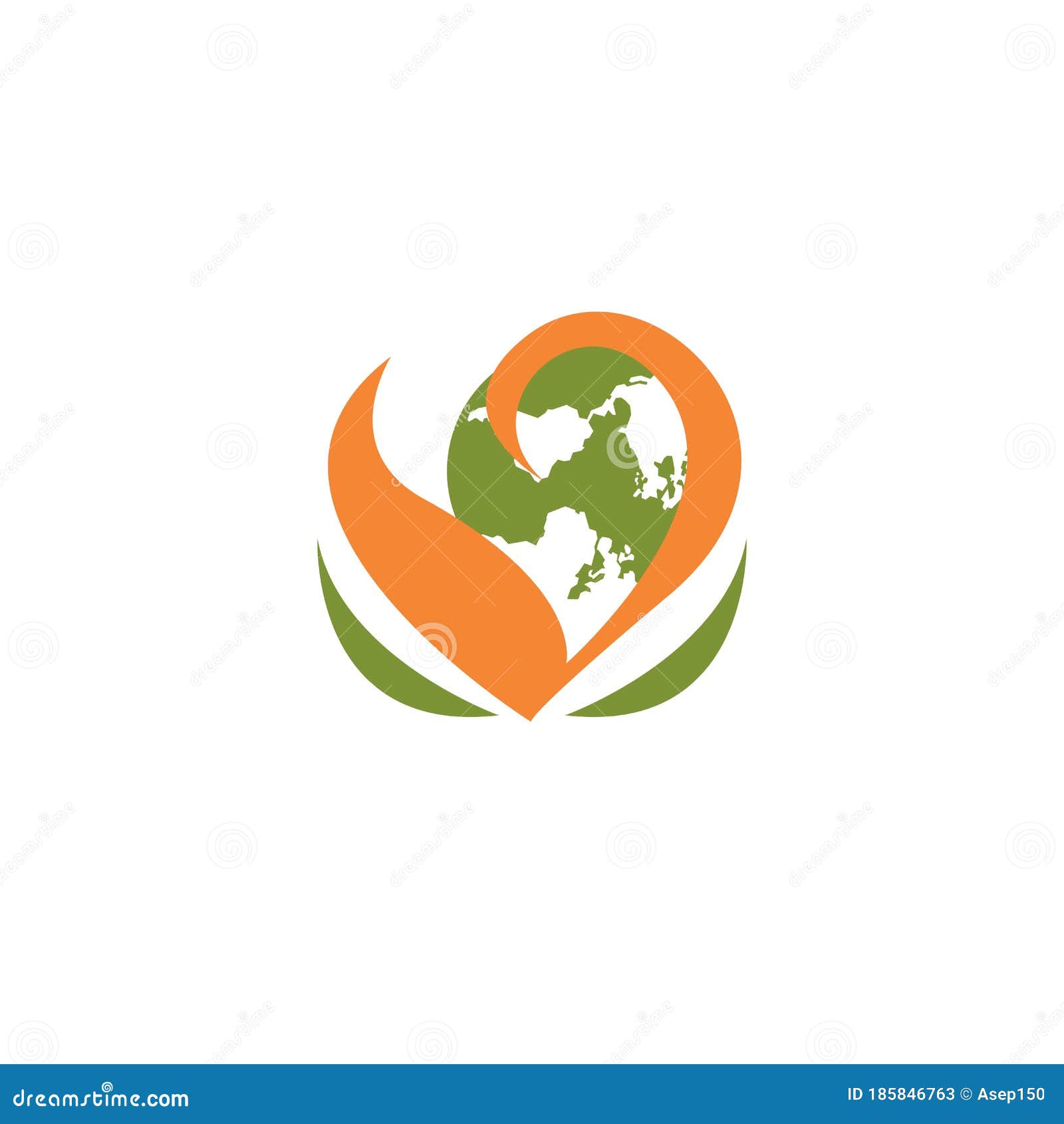 Love Green Environmental World for Save Our World Logo and Vector Icon ...
