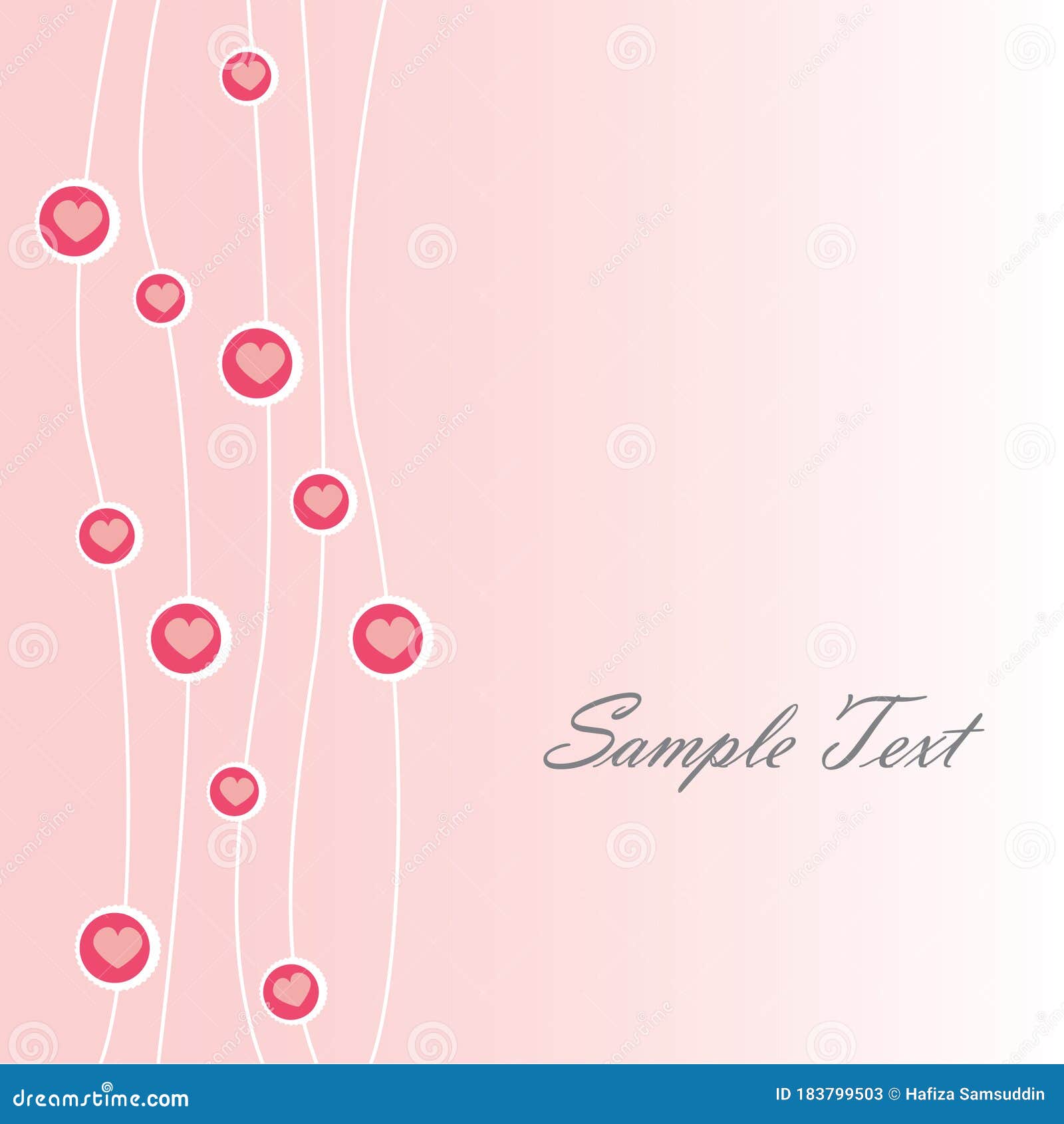 Love Greeting Card. Vector Illustration Decorative Background Design ...