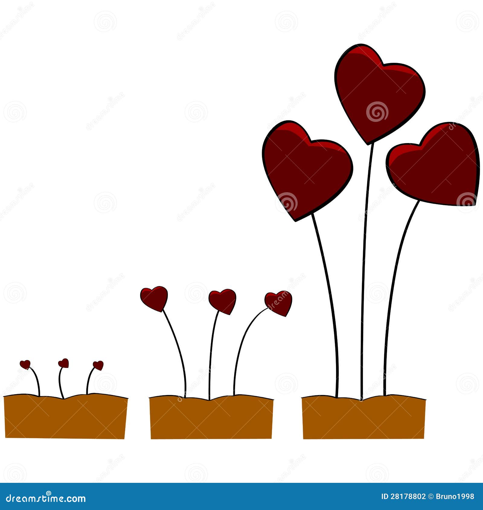 Love growing stock vector. Illustration of vector, evolution - 28178802