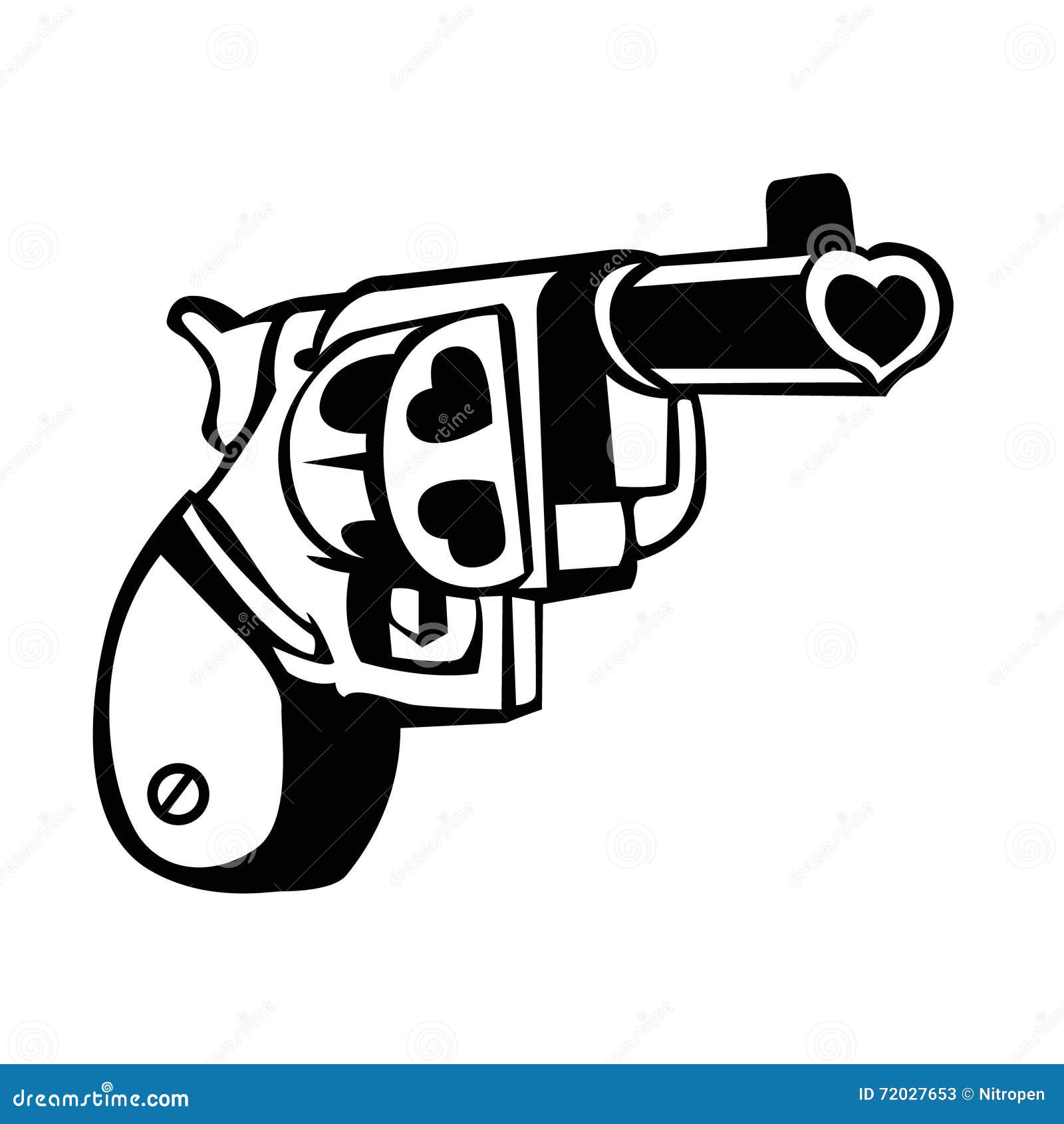 Love Gun Heart. Cartoon Vector | CartoonDealer.com #72027653