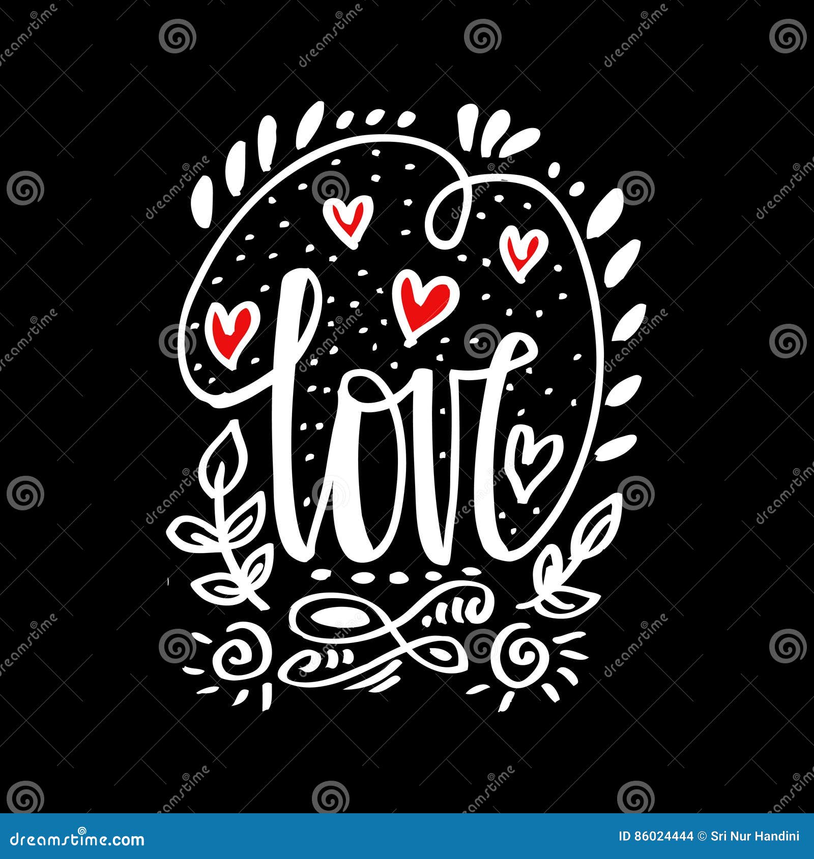 Love hand lettering stock vector. Illustration of font - 86024444