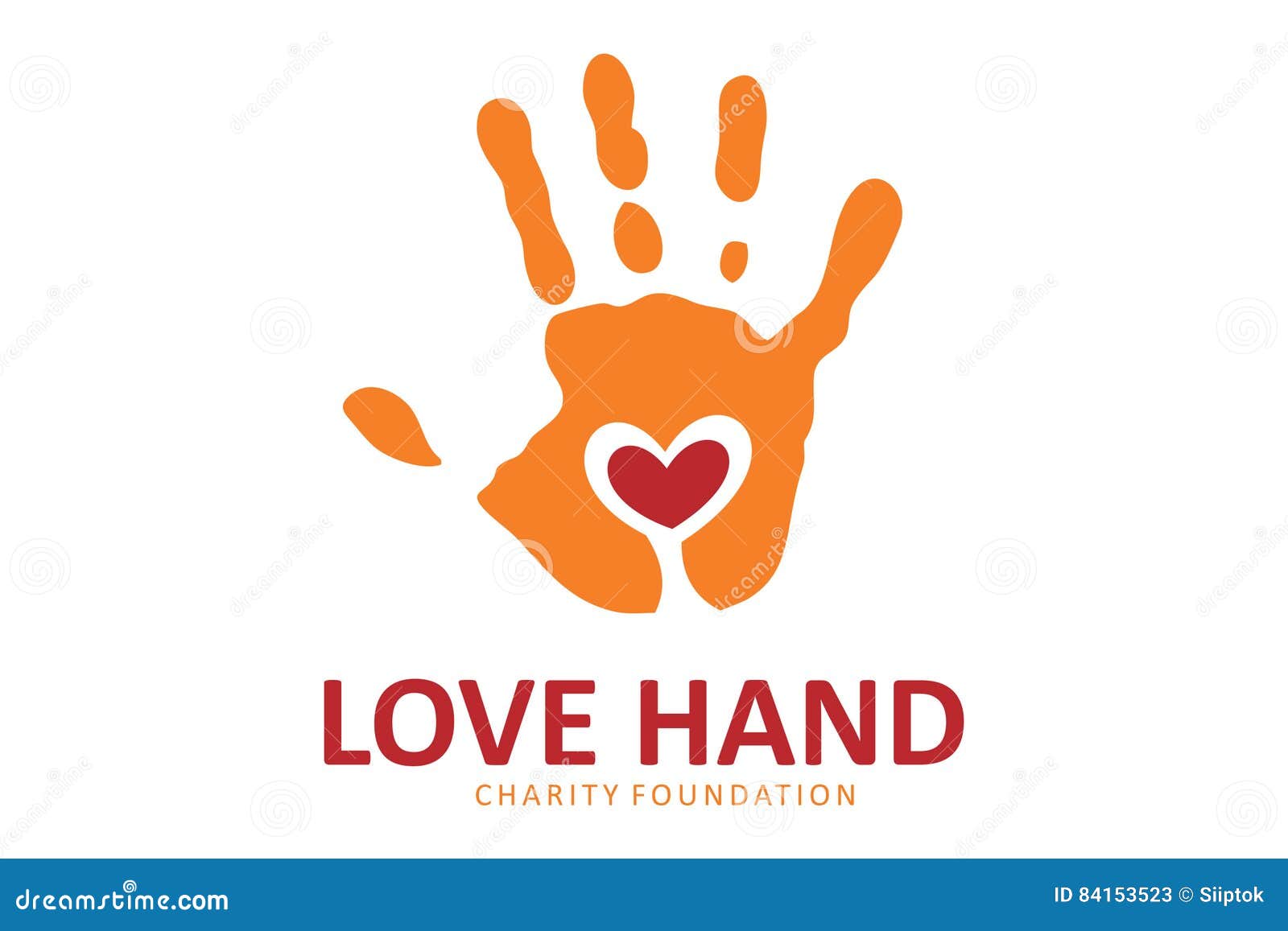 Love hand logo stock illustration. Illustration of apps - 84153523