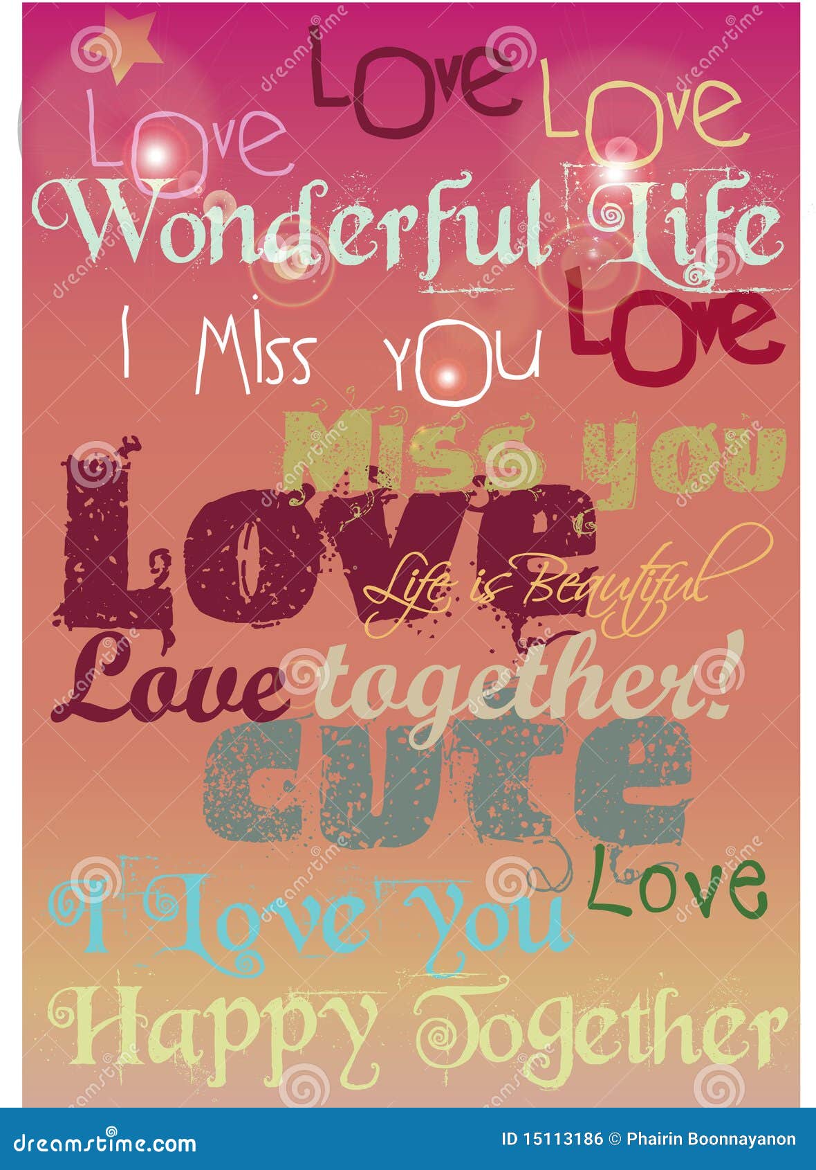 Love Happy stock illustration. Illustration of expression - 15113186