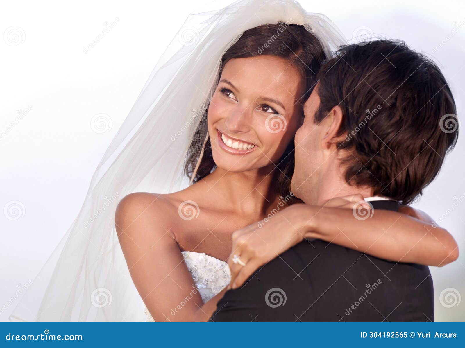 Love Happy And Bride With Groom At Wedding For Commitment And Trust