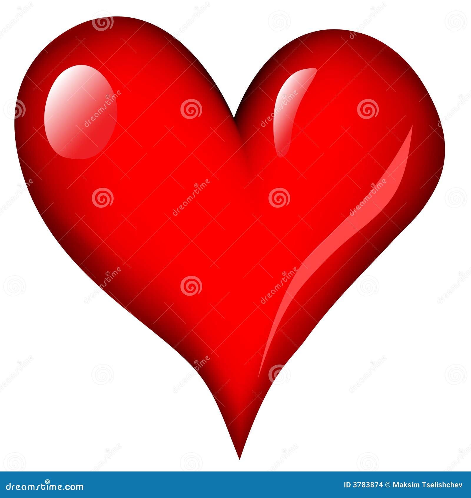 Love heart stock vector. Illustration of vector, color - 3783874
