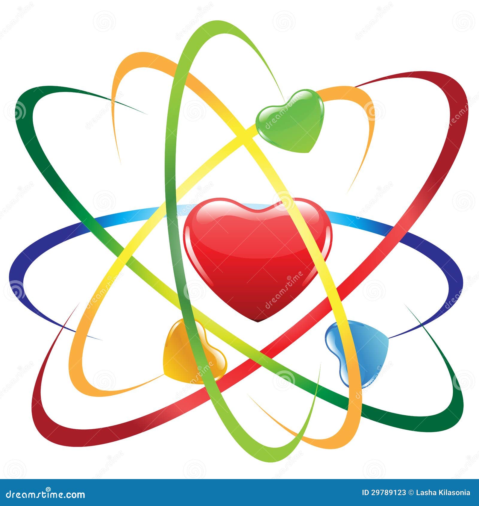 Love heart connections stock illustration. Illustration of love - 29789123