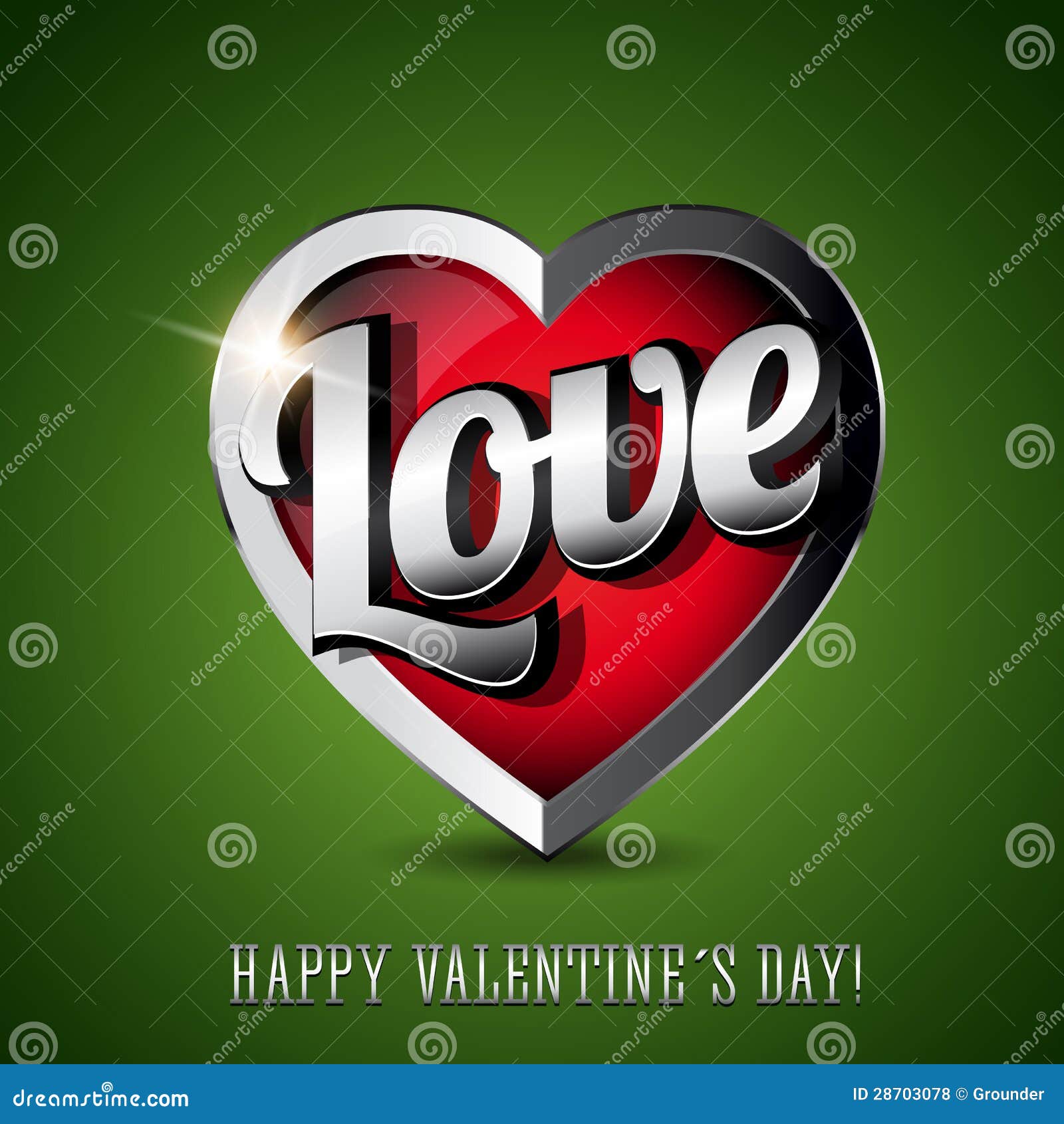 Love heart icon steel stock vector. Illustration of classic - 28703078