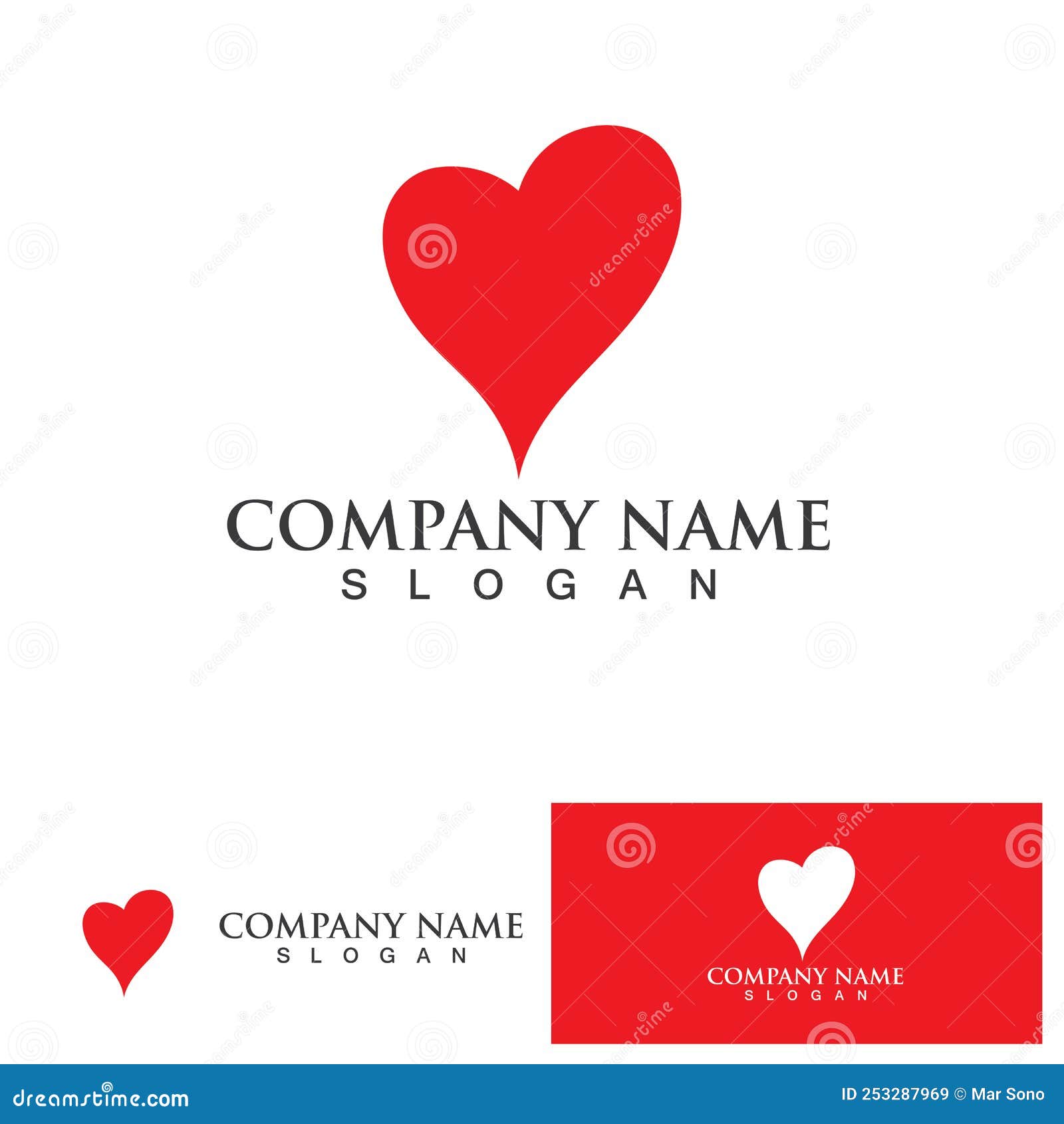 Love Heart Logo and Symbol Vector Template Stock Vector - Illustration ...