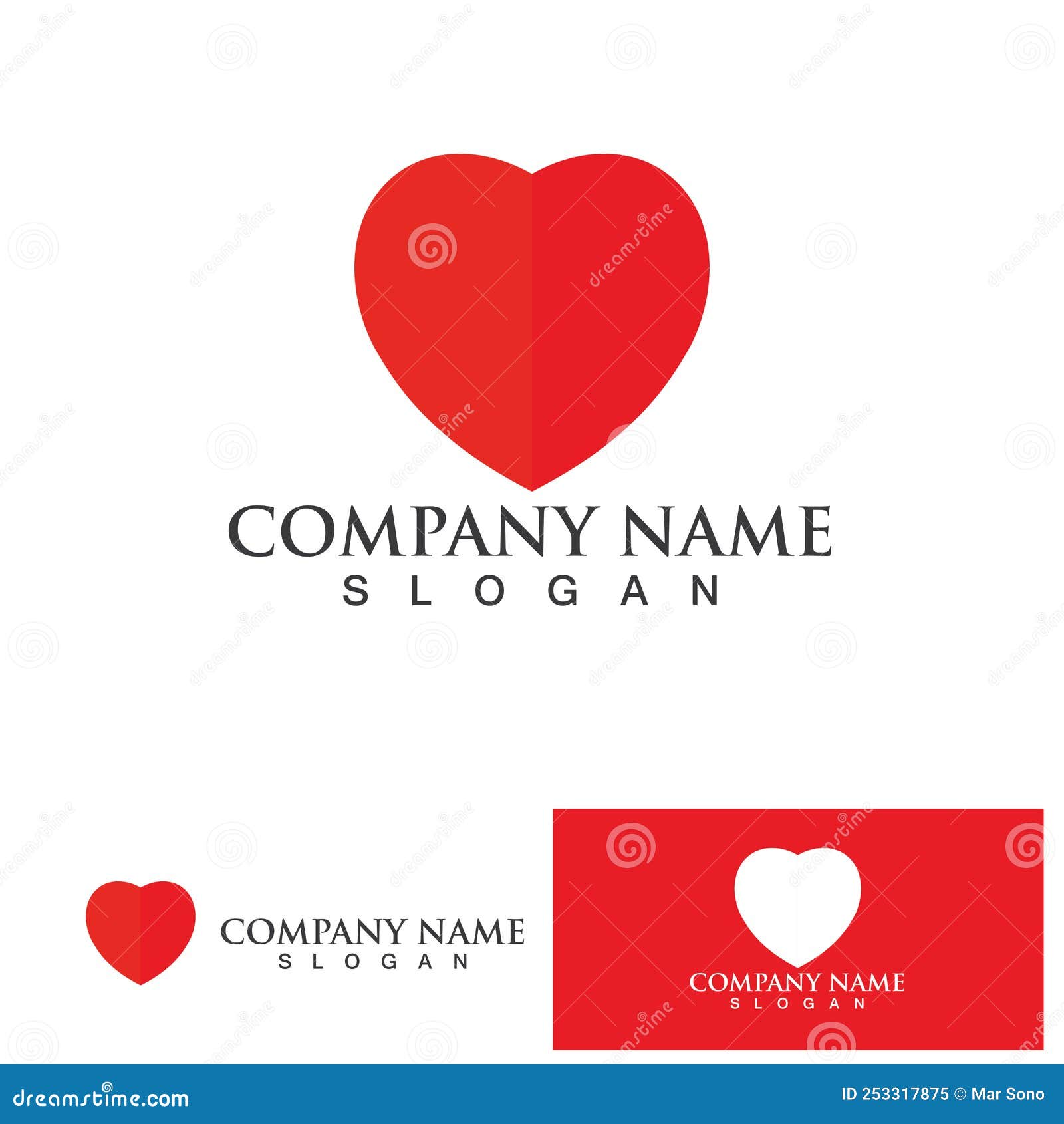 Love Heart Logo and Symbol Vector Template Stock Vector - Illustration ...