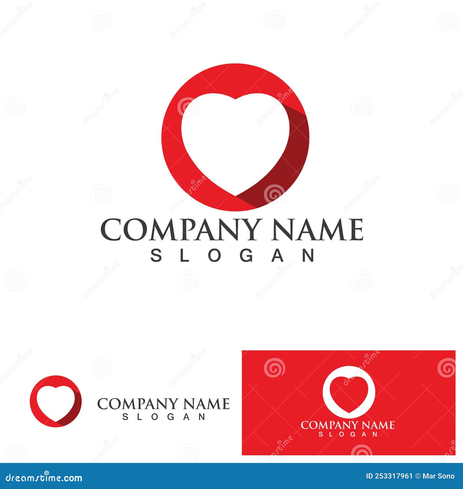 Love Heart Logo and Symbol Vector Template Stock Vector - Illustration ...