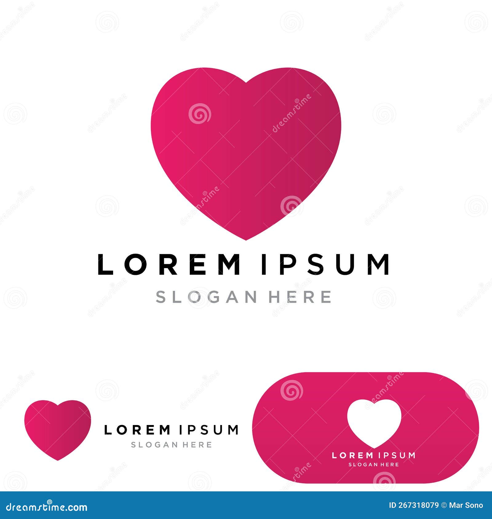 Love Heart Logo and Symbol Vector Template Stock Vector - Illustration ...