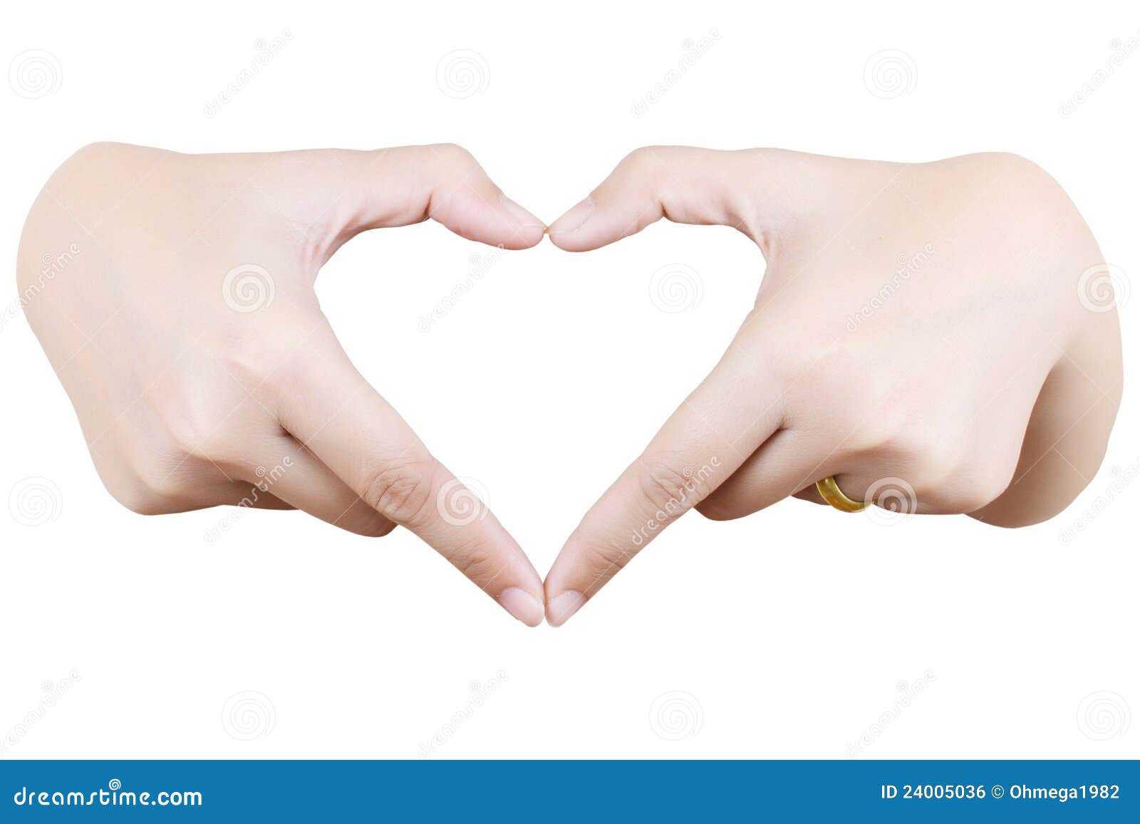 Love Heart Make by Hand Isolated. Stock Photo - Image of marriage ...