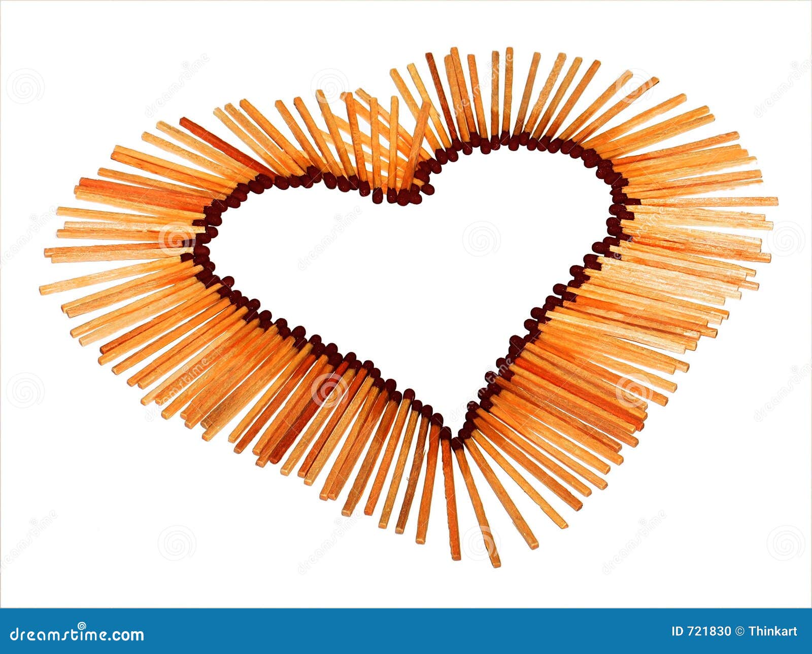 Love heart of matches stock photo. Image of ready, white - 721830