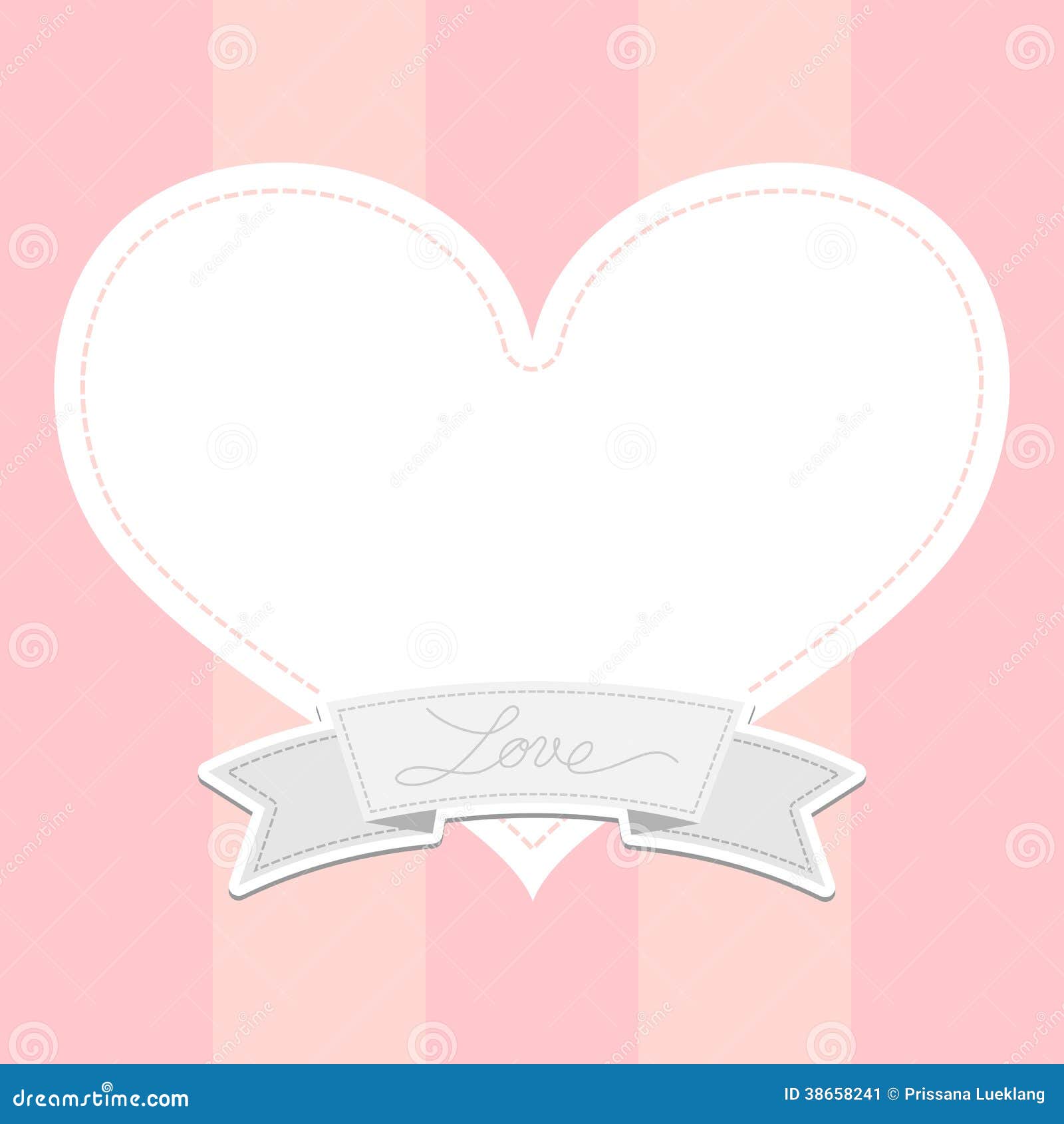 Love Heart Message Board stock illustration. Illustration of ...