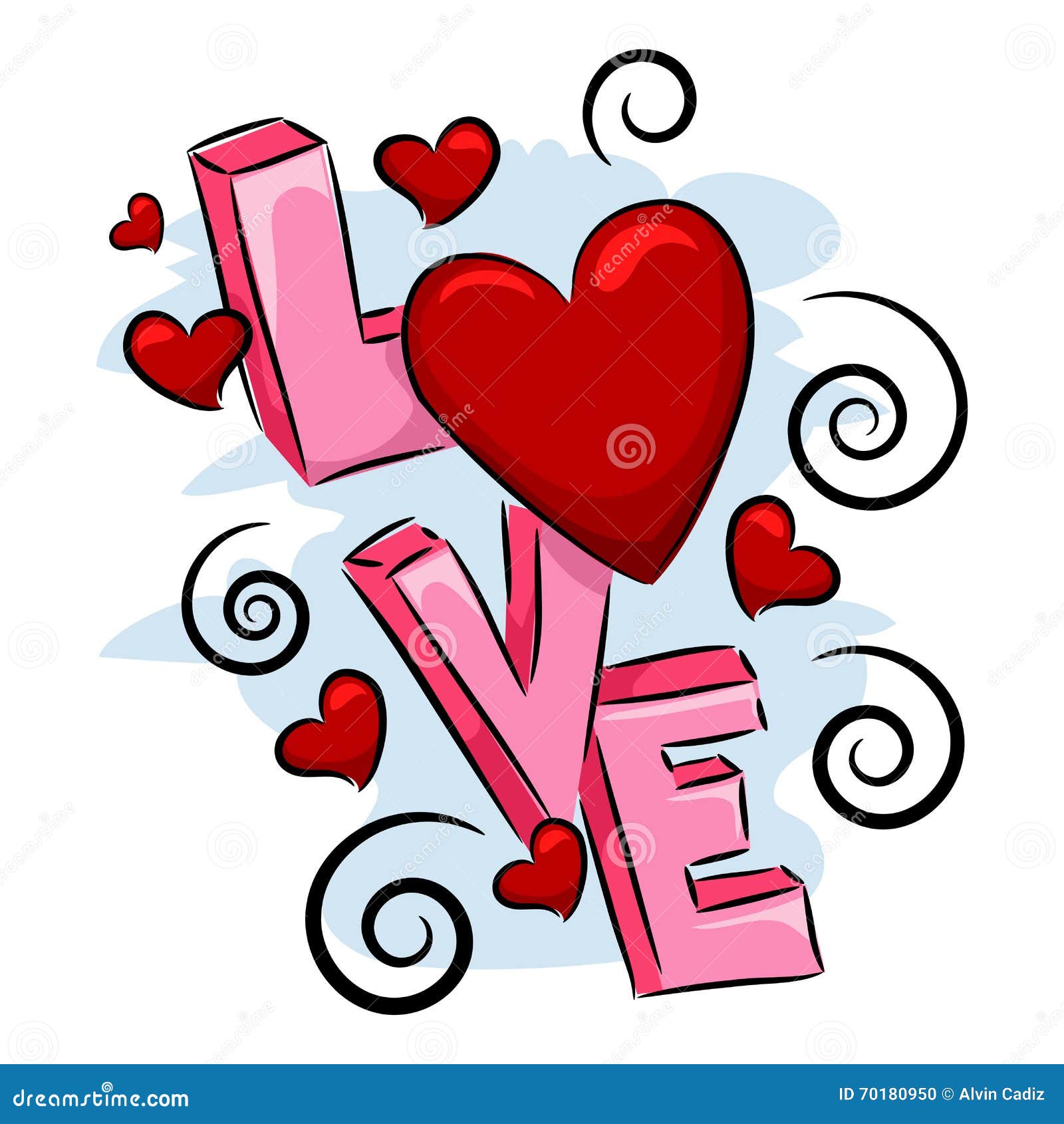 Love Heart Message stock vector. Illustration of shape - 70180950