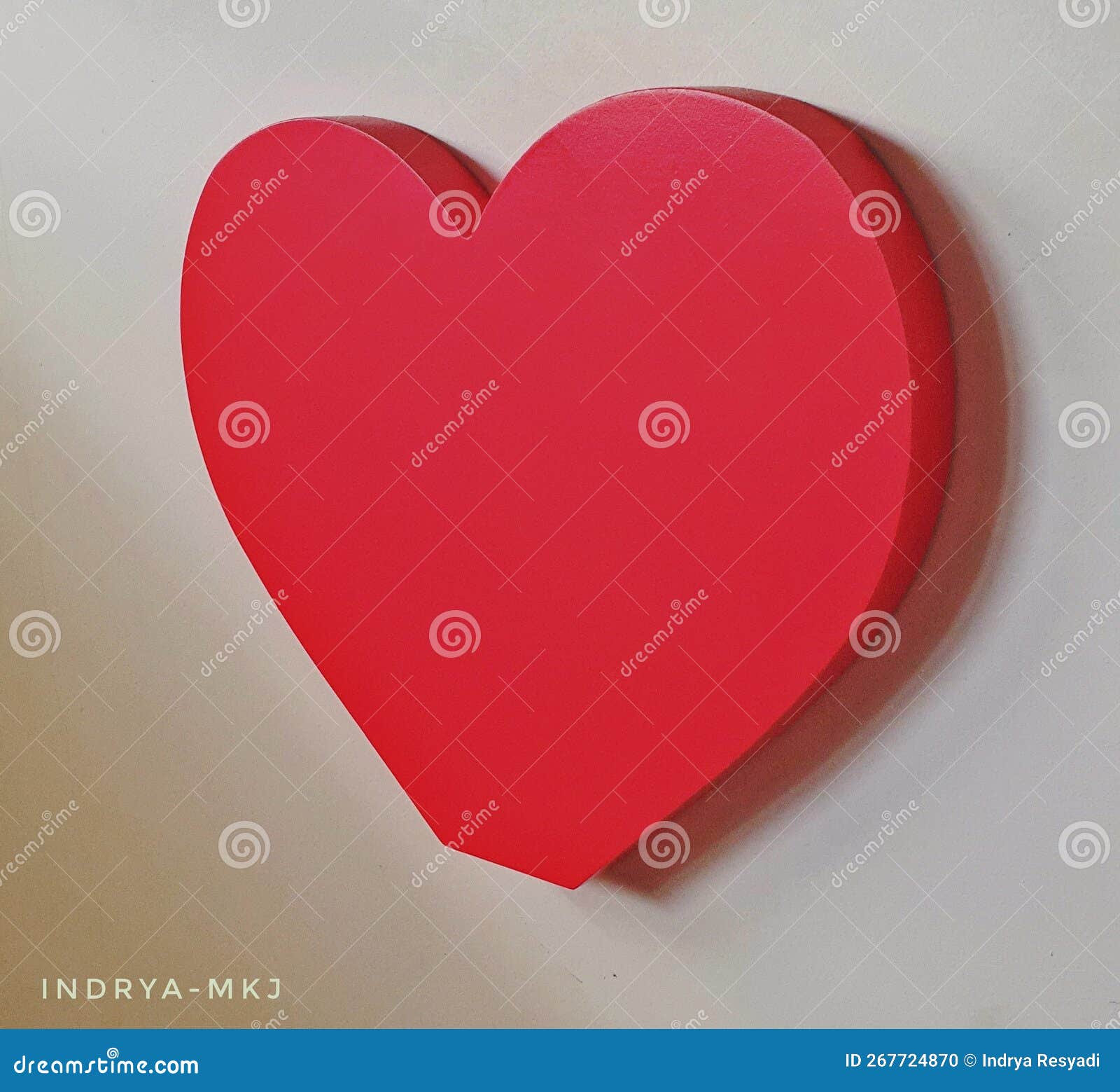 Love Heart in Red Colour stock photo. Image of love - 267724870