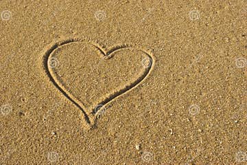 Love Heart on the Sand stock photo. Image of texture, promise - 2244162
