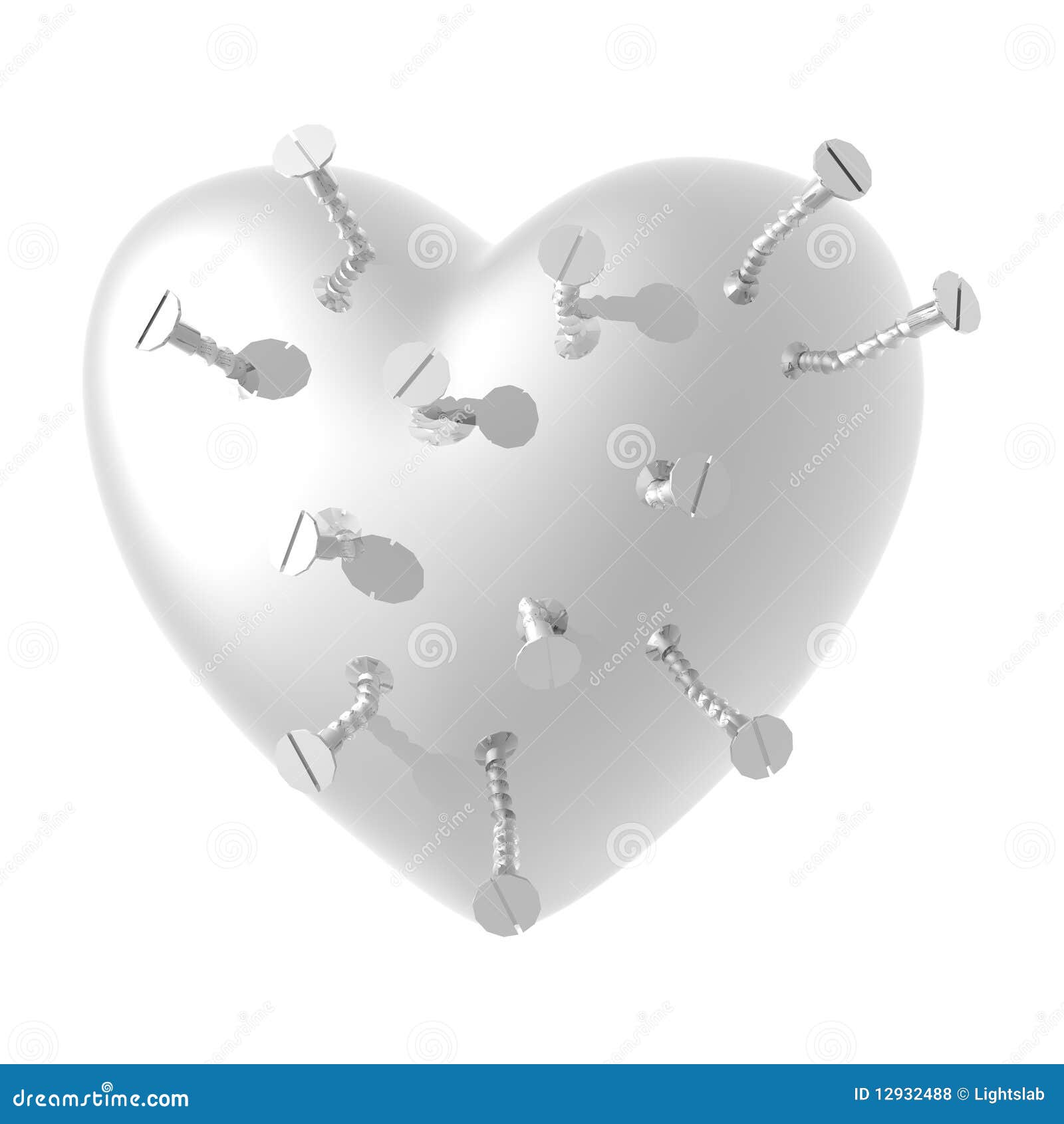 Love heart with stock illustration. Illustration of valentine - 12932488