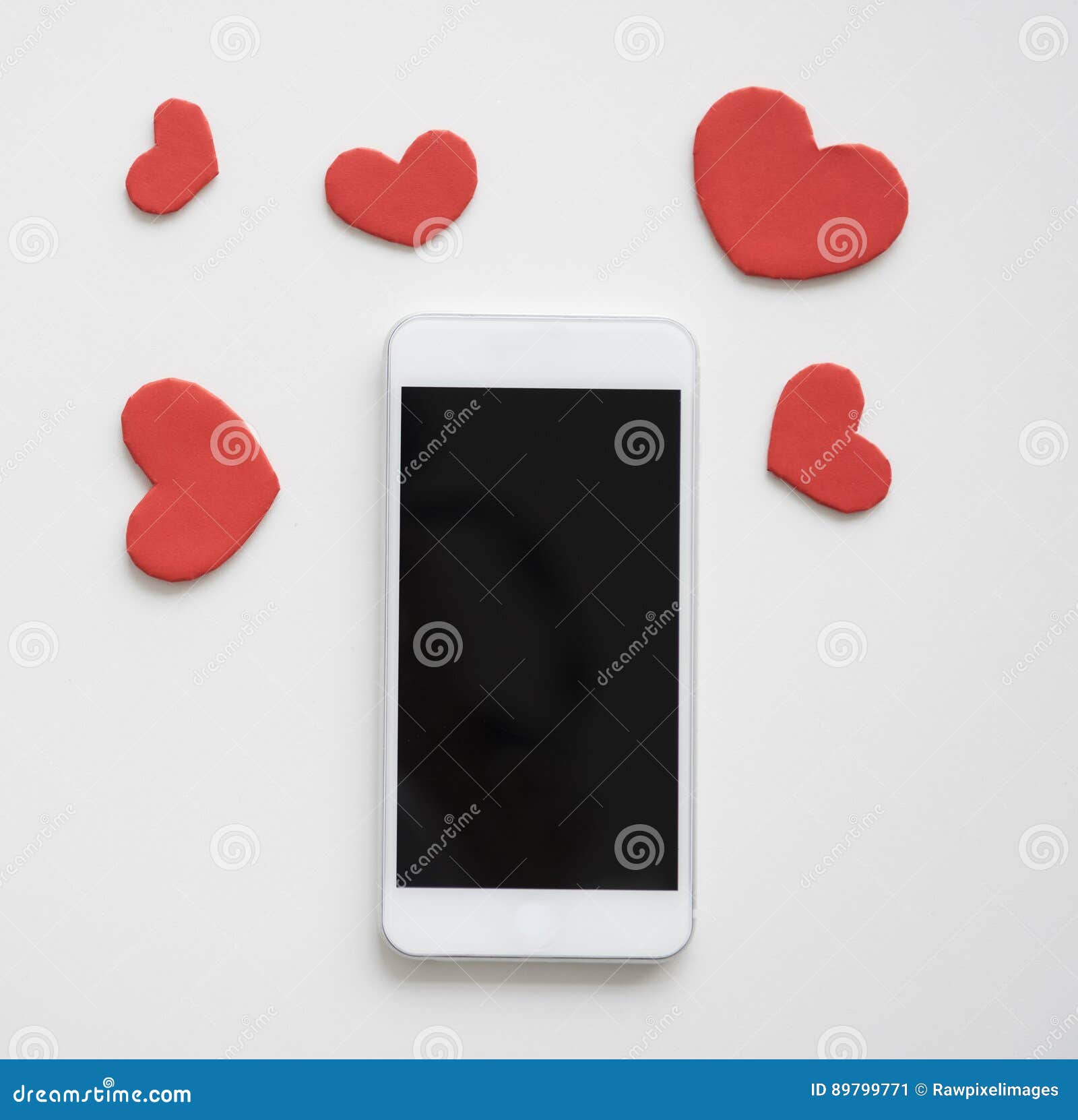 Love Heart Shape Romance Phone Concept Stock Image - Image of heart ...