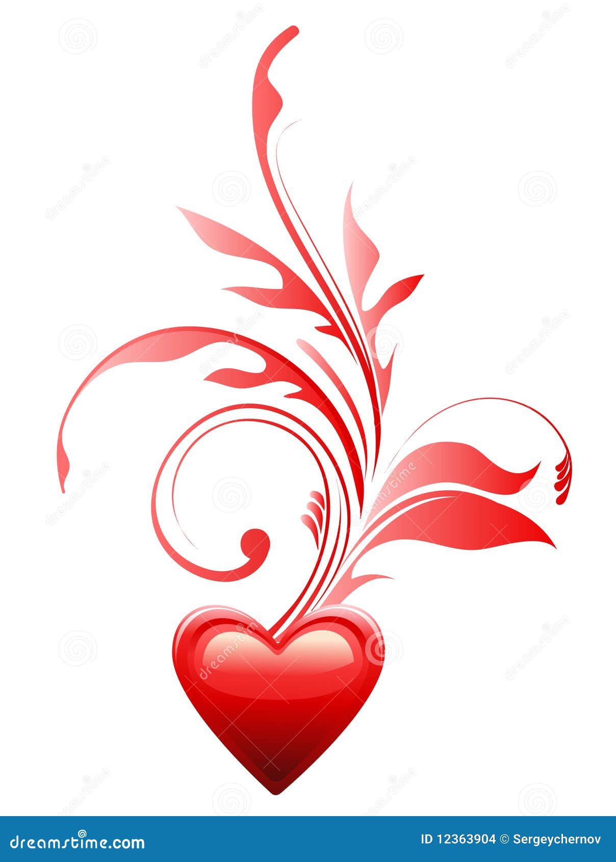 Love heart symbol stock illustration. Illustration of love - 12363904