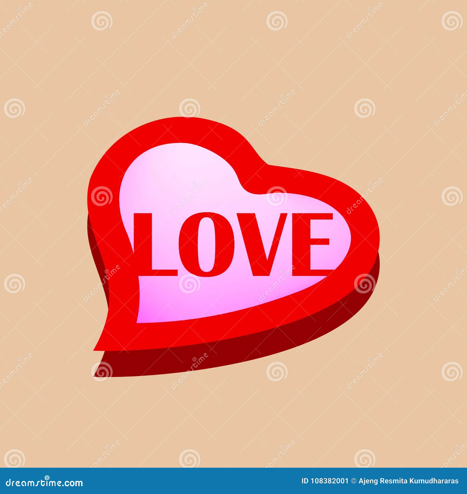 Love Heart Text Vector Sign Stock Vector - Illustration of letter ...