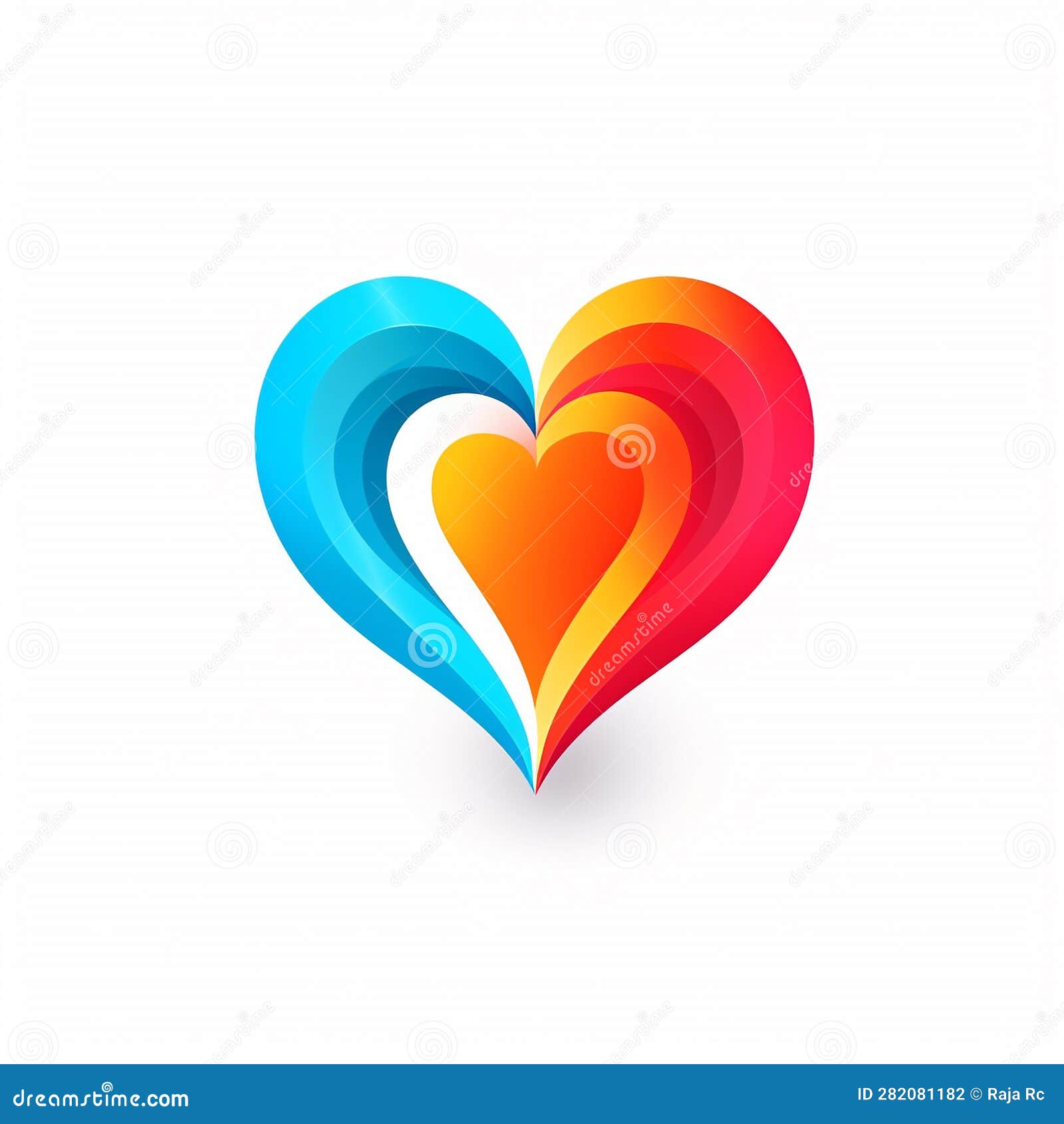 Love Heart Valentine S Logo Stock Illustration - Illustration of emblem ...