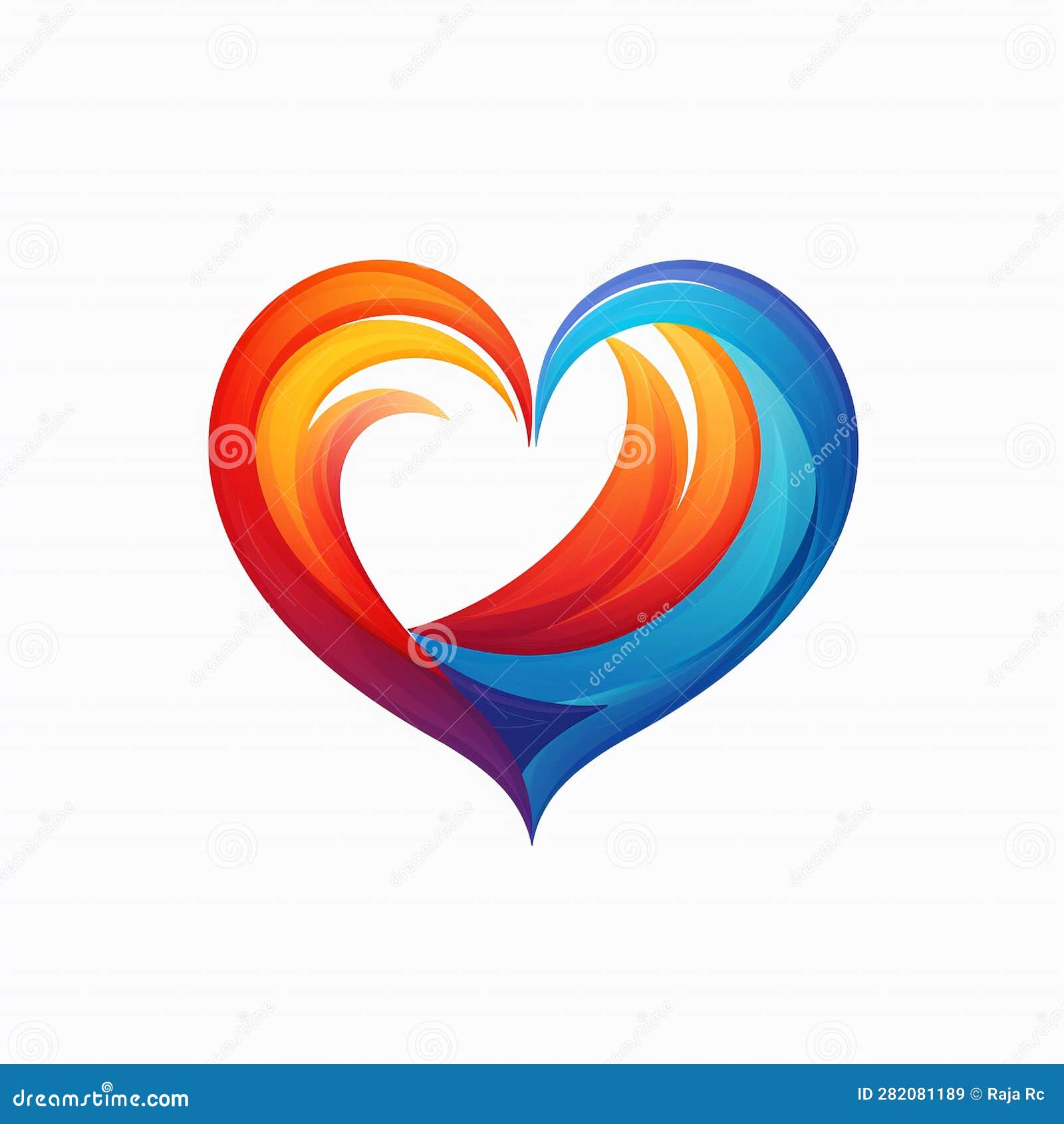 Love Heart Valentine S Logo Stock Illustration - Illustration of ...