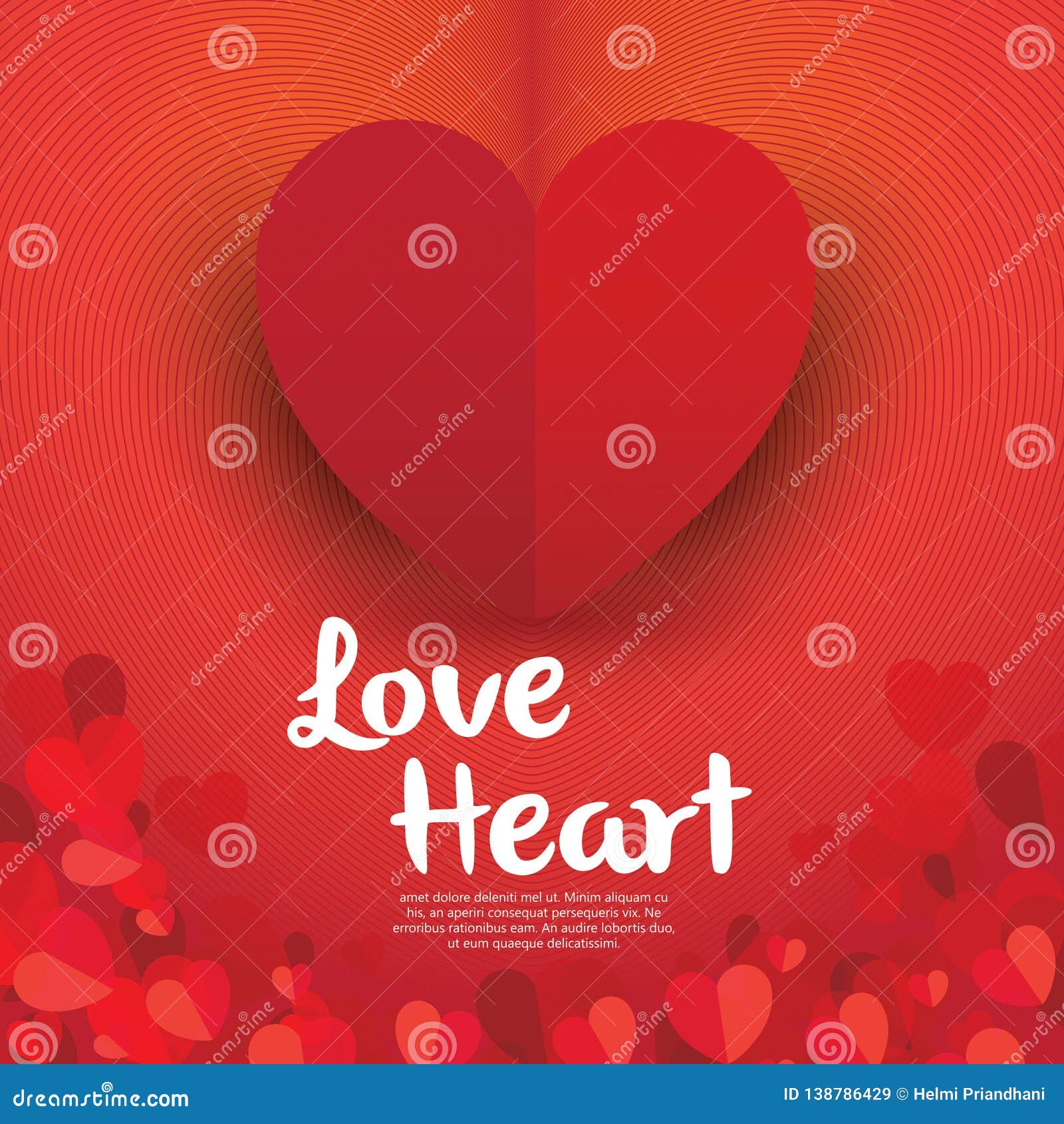 Love Heart Vector Illustrator Stock Vector - Illustration of hearts ...