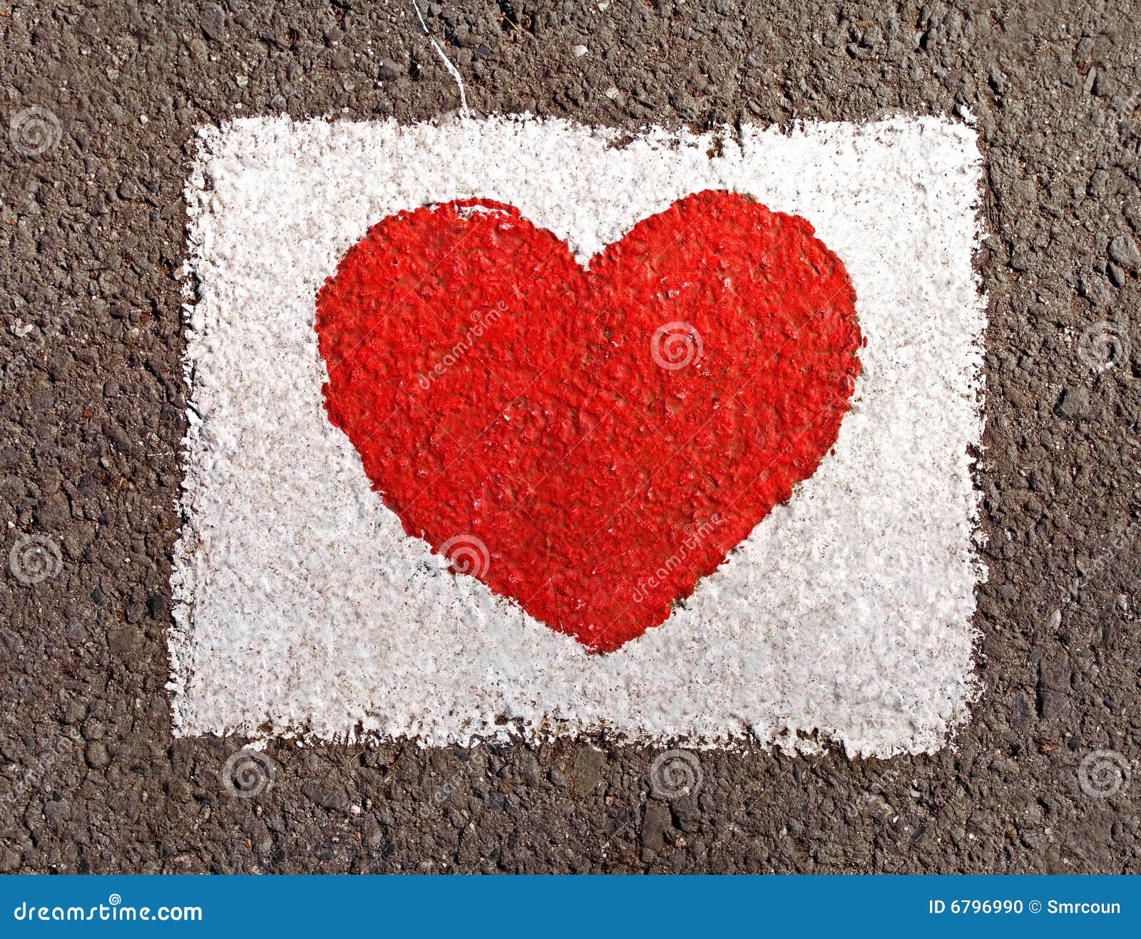 Love Heart in White Rectangle Stock Photo - Image of loveheart ...