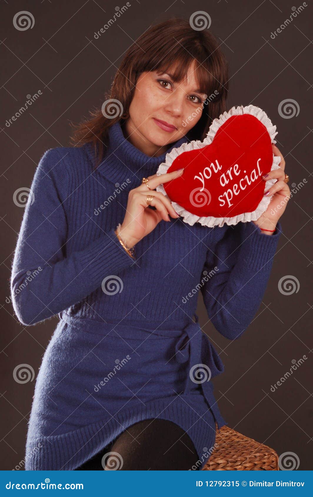 Love Heart Woman stock image. Image of brunette, beautiful - 12792315