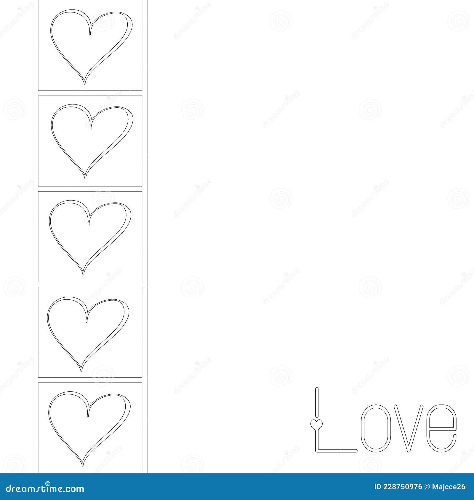 Love Hearts Background Abstract Romance Texture Pattern Stock ...