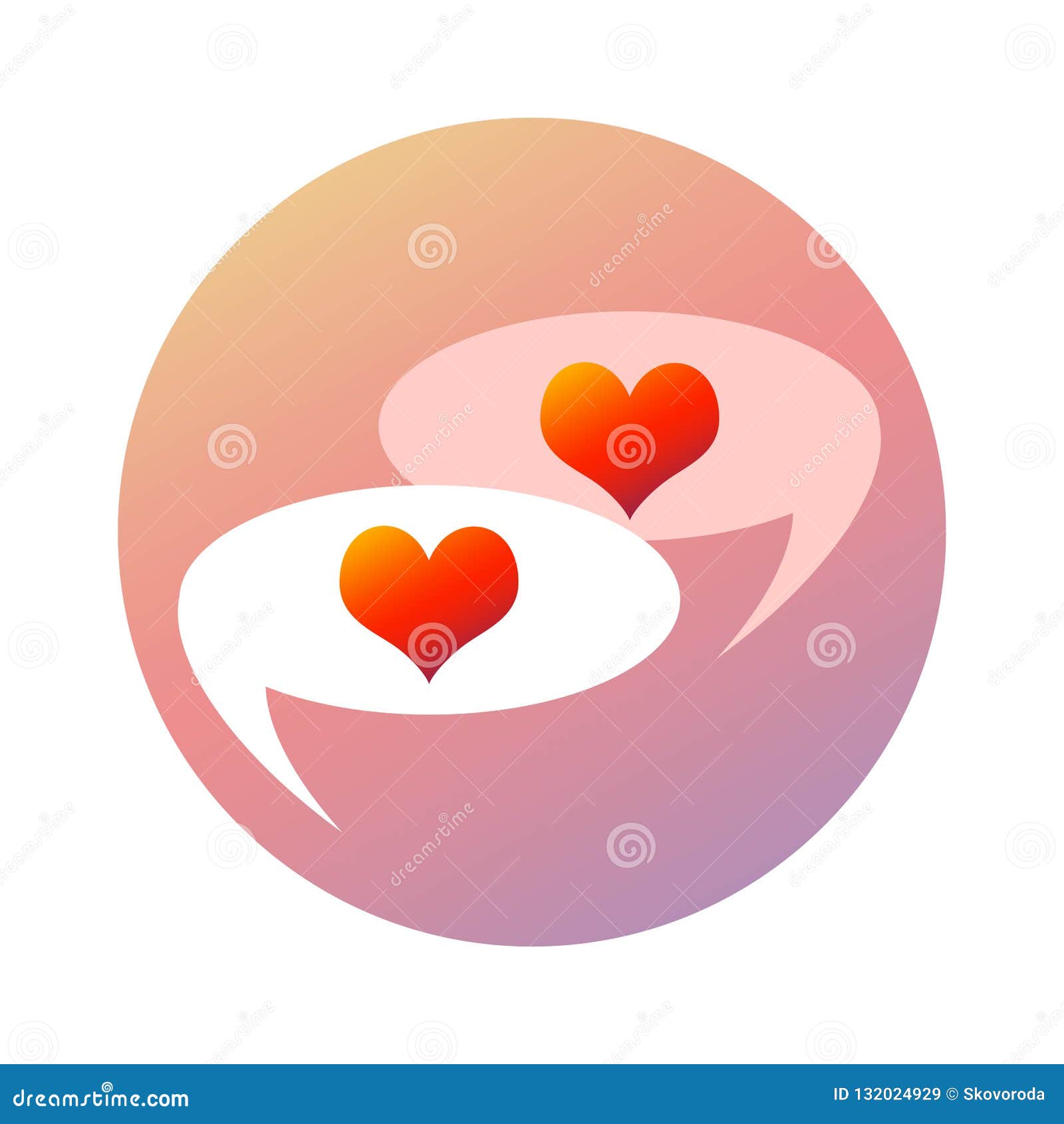 Love hearts talks stock illustration. Illustration of erotic - 132024929