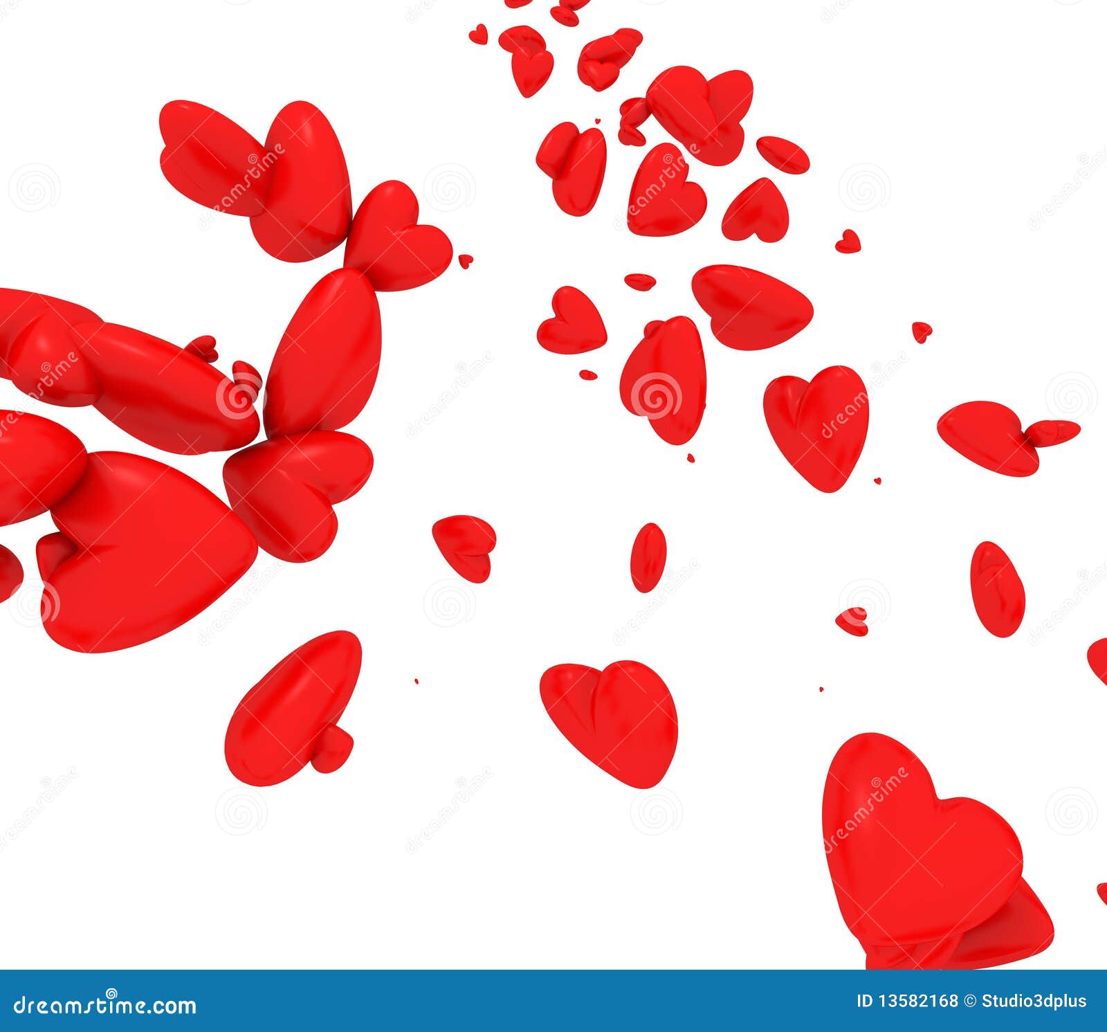 Love / Hearts Falling stock illustration. Illustration of anniversary ...