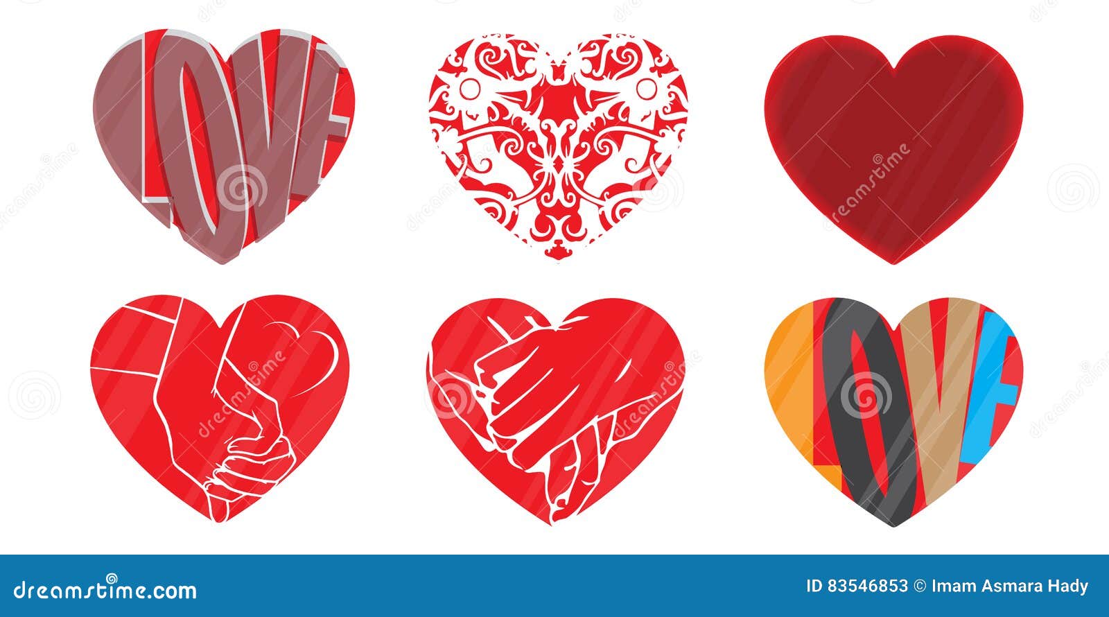 Love hearts logo, vector stock vector. Illustration of hearts - 83546853