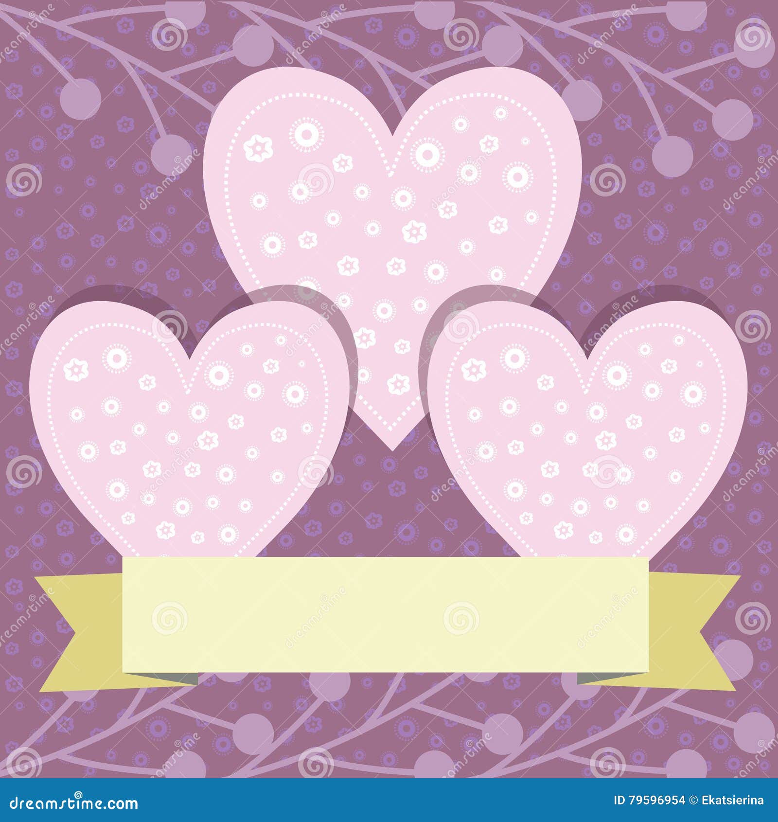 Love Hearts Pattern Silhouette Stock Vector - Illustration of modern ...