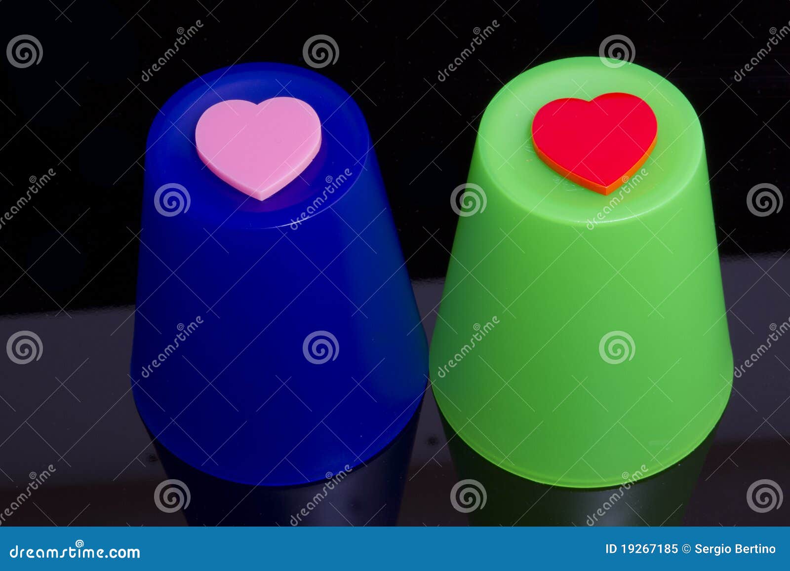 Love Hearts on Plastic Cups Stock Image - Image of love, pink: 19267185