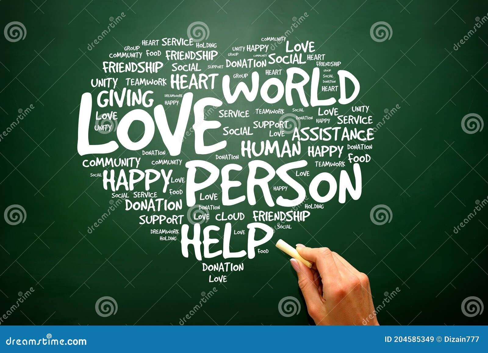 Love and Help Concept, Presentation Background Stock Image - Image of ...