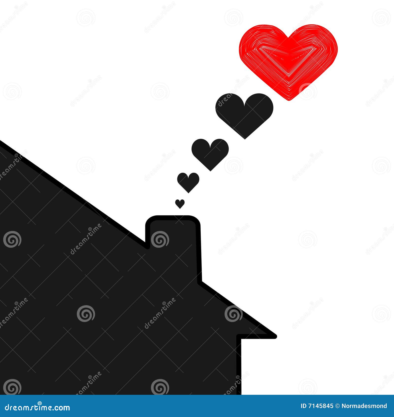 Love and home stock illustration. Illustration of illustrations - 7145845