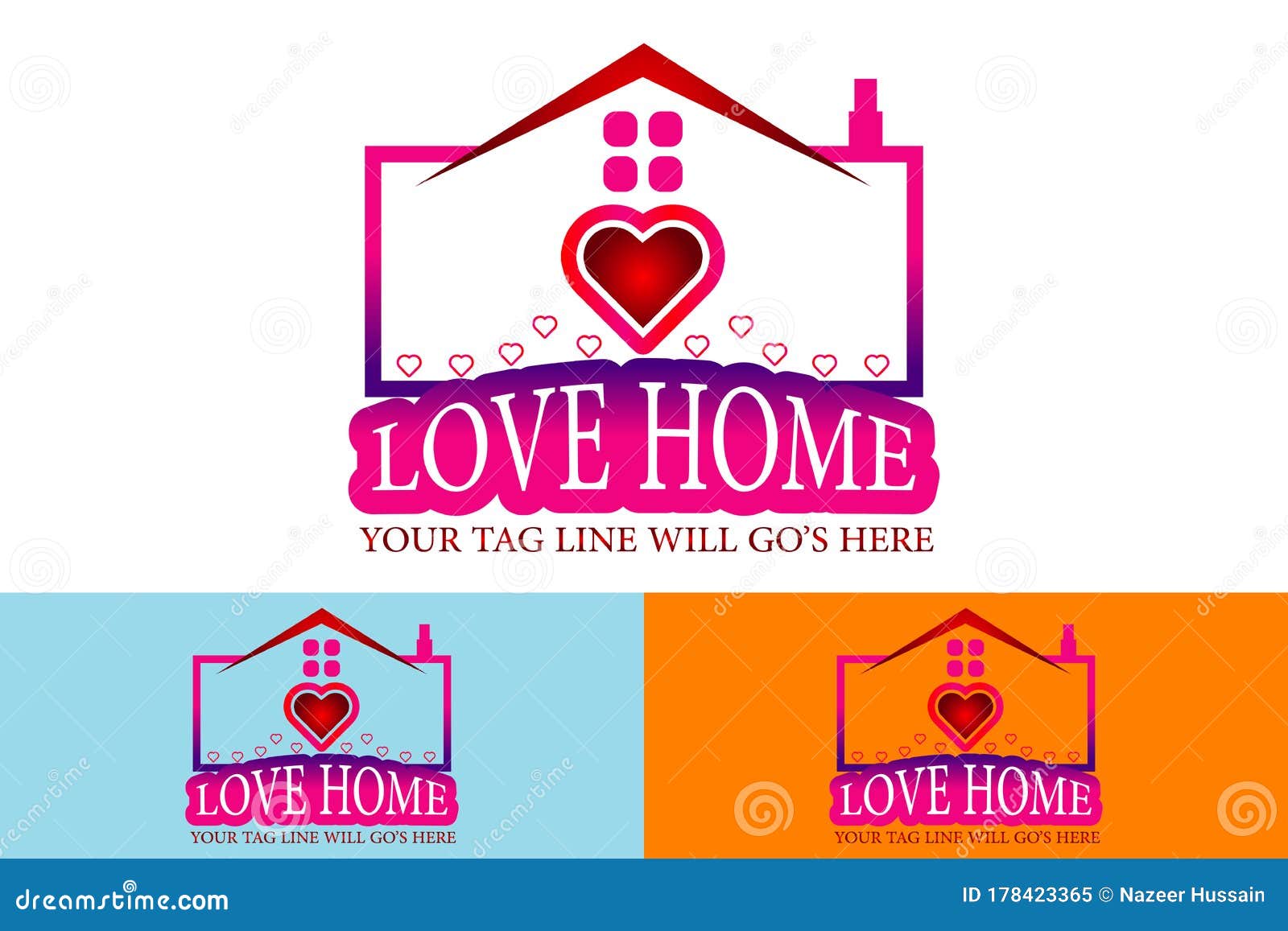 Love Home logo vector icon editorial image. Illustration of home ...
