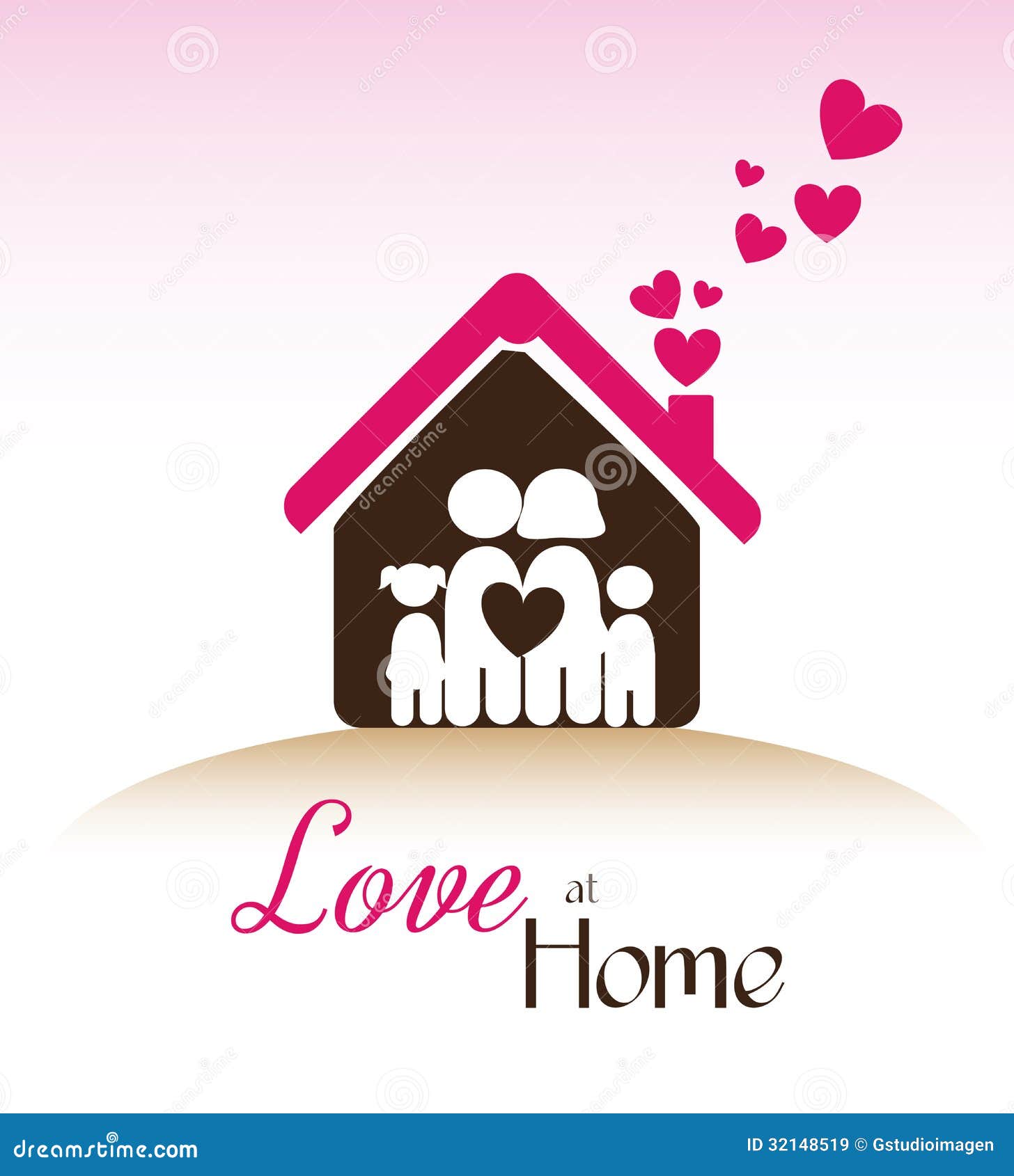 Love at home stock illustration. Illustration of concept - 32148519