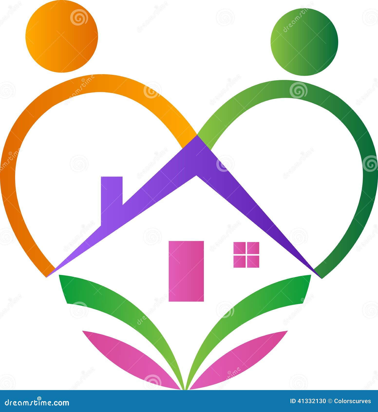 Love home stock vector. Illustration of friendship, health - 41332130