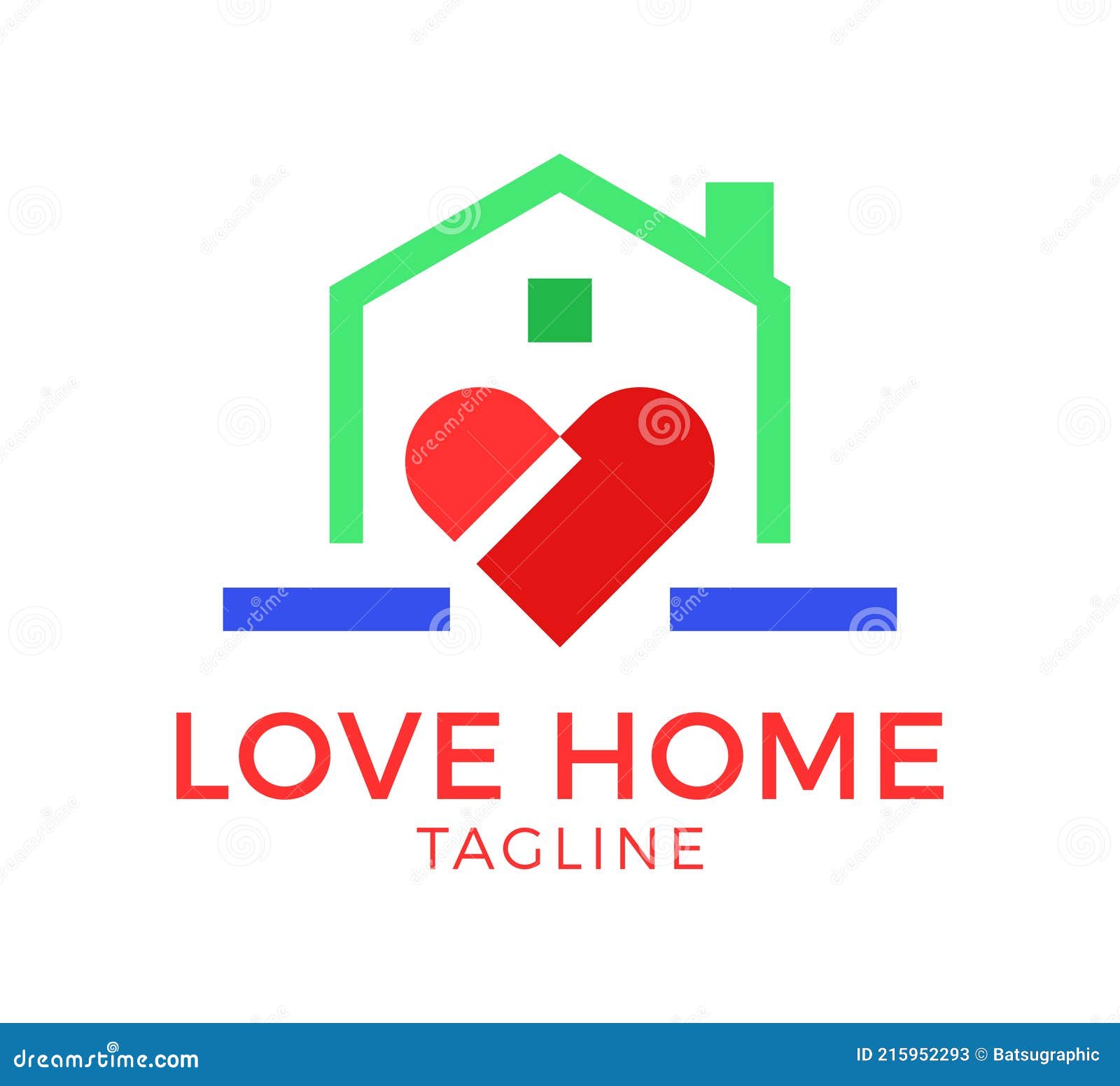 Love Home Vector Logo Template Design Stock Vector - Illustration of ...