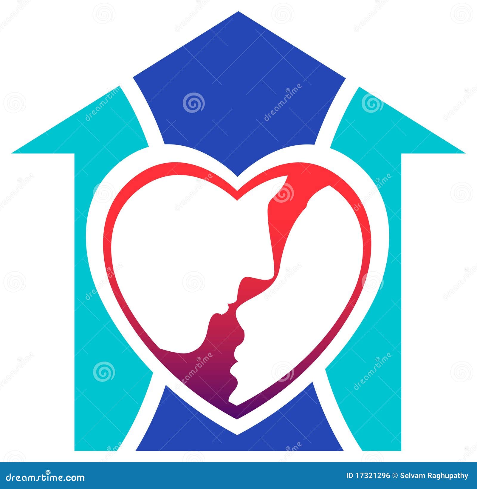 Love house stock vector. Illustration of drawing, looking - 17321296