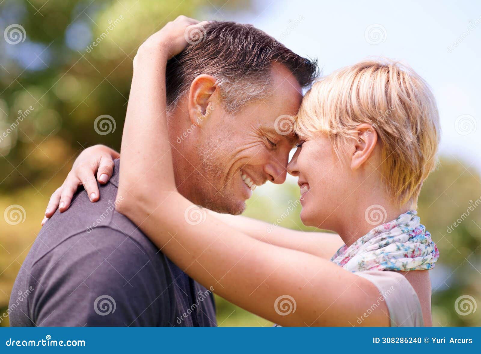 Love Hug And Couple In Nature With Romance Support And Trust Bonding