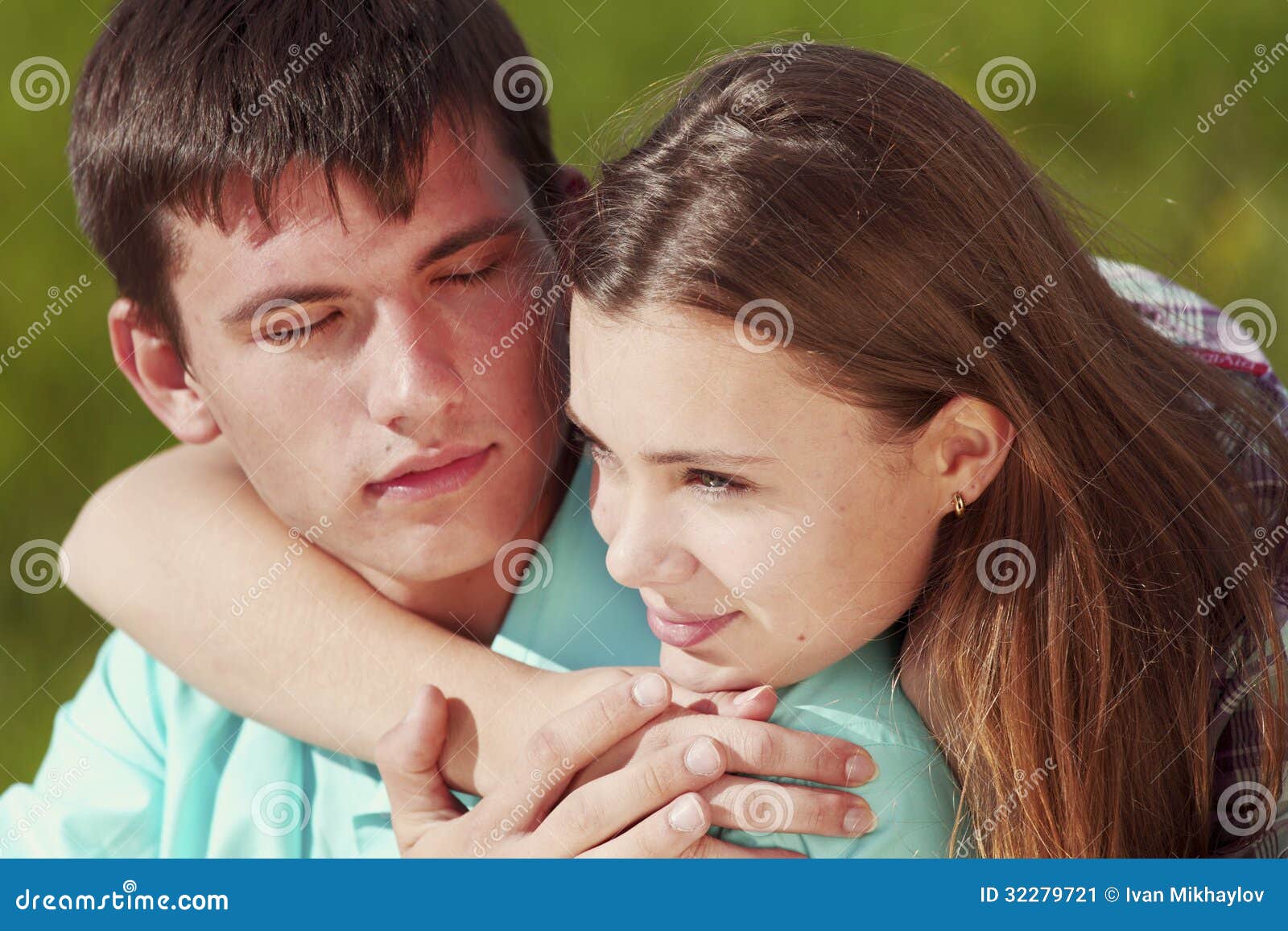 Love hug stock image. Image of people, summer, pair, face - 32279721