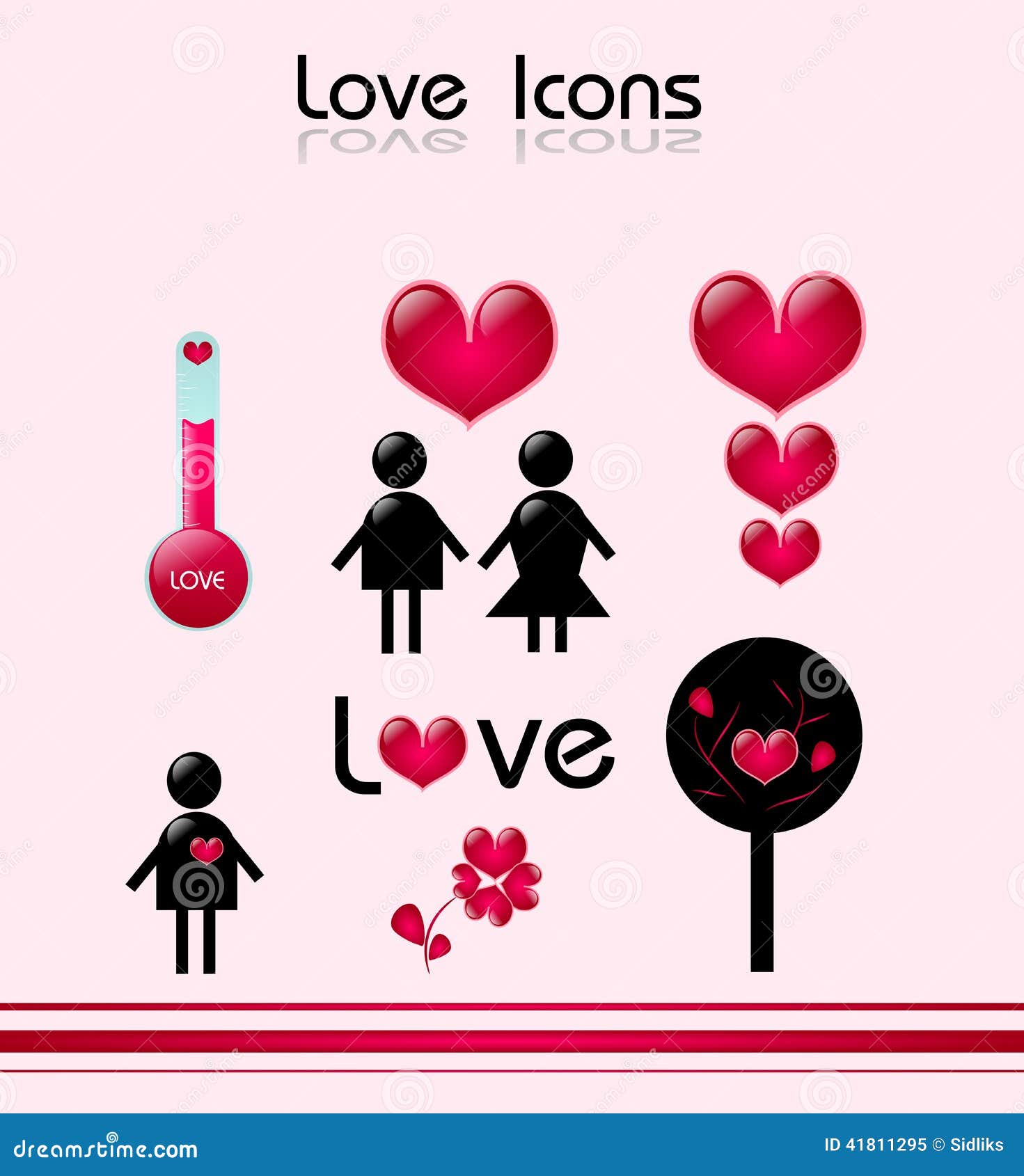 Love Icons stock illustration. Illustration of natural - 41811295