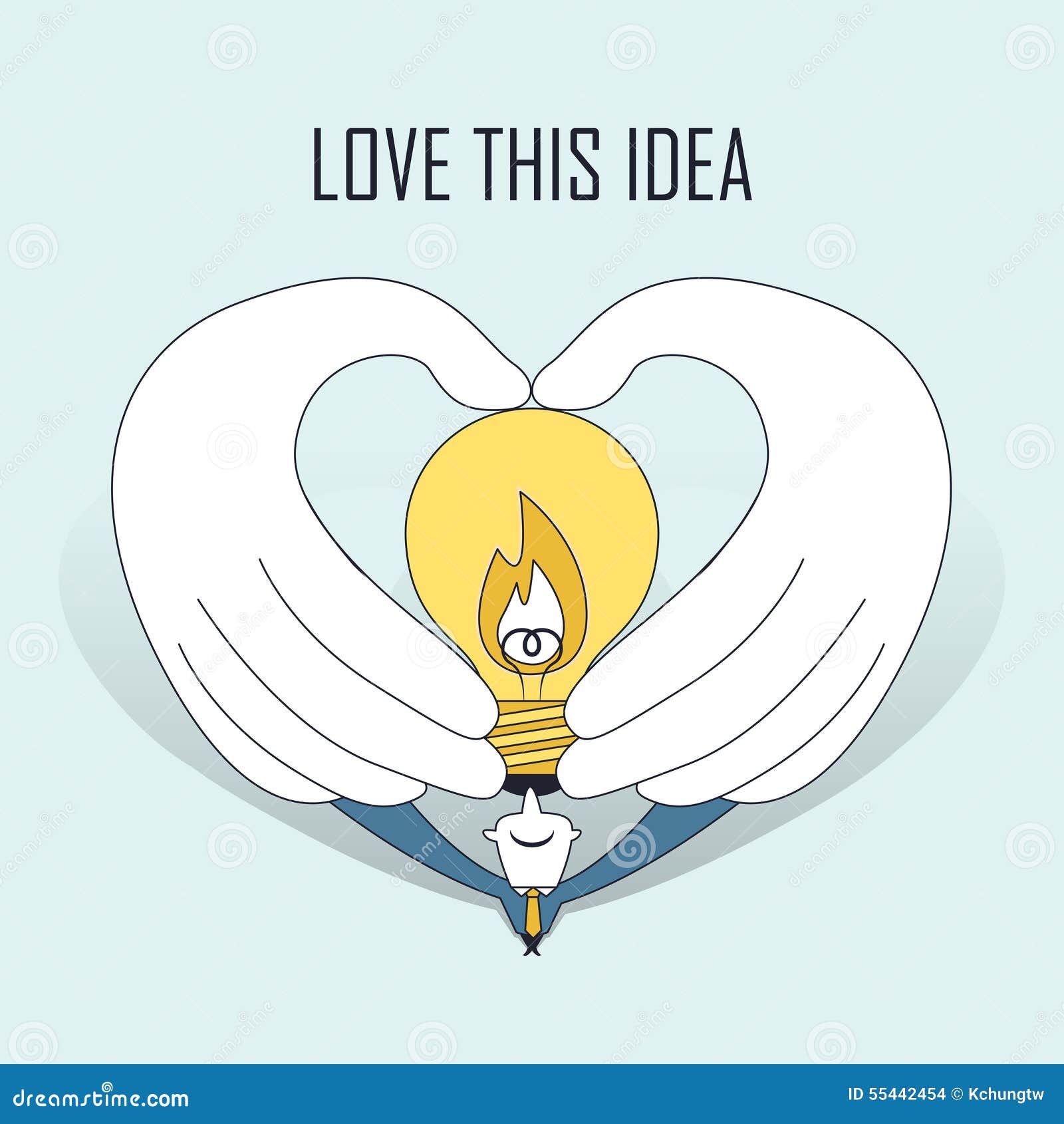 Love this idea stock vector. Illustration of concept - 55442454